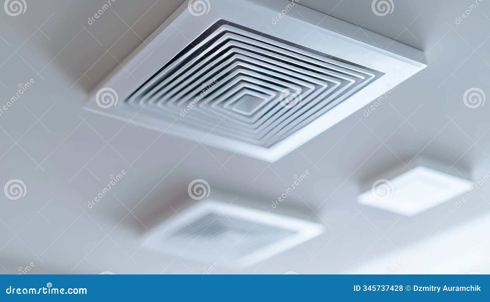 The Illustration Shows a Modern Interior Air Vent on a Home Room ...