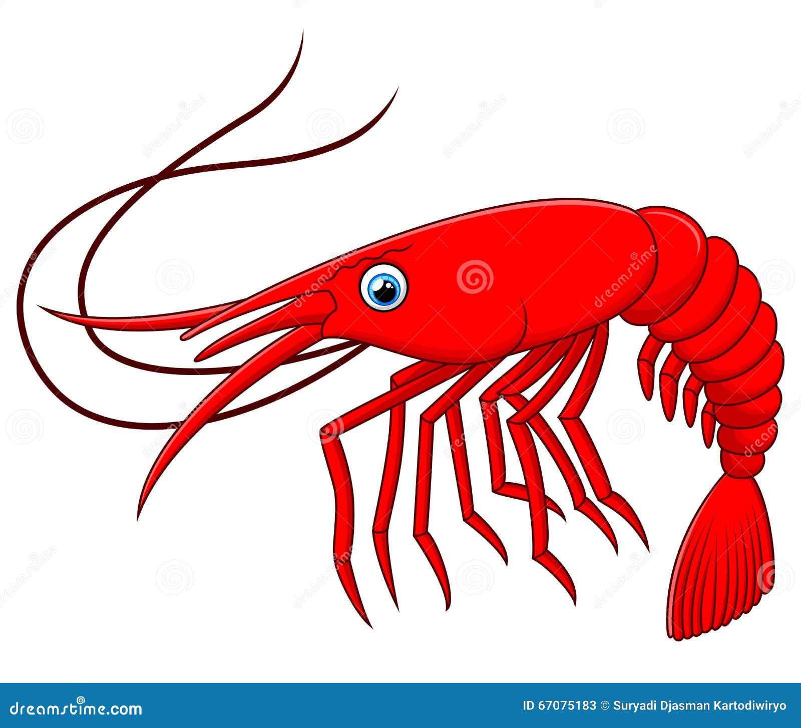Shrimp Cartoon Is Animal In Underwater To Sea Of Paper Cut Royalty-Free ...