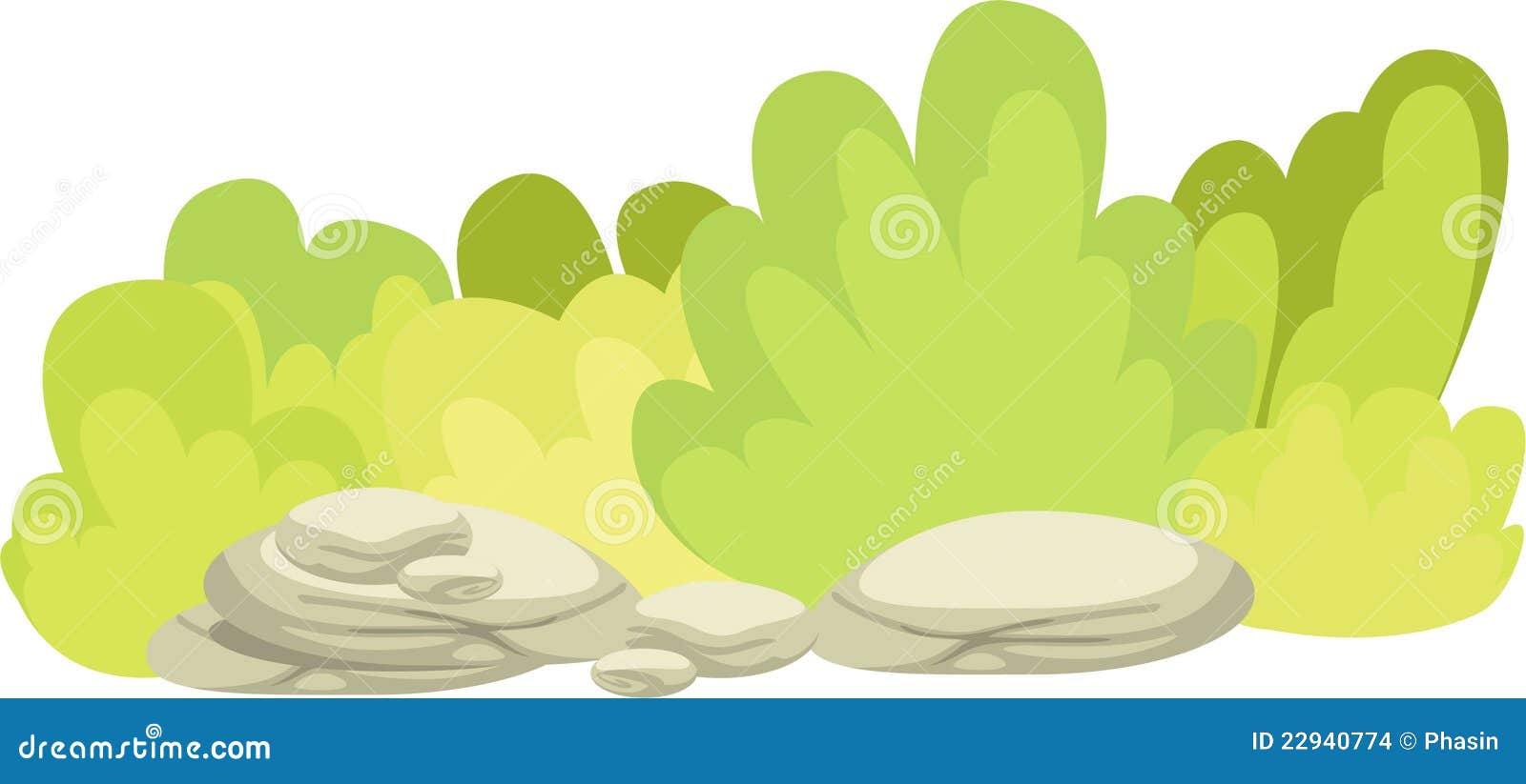 Illustration shrubs stock vector. Illustration of design - 22940774