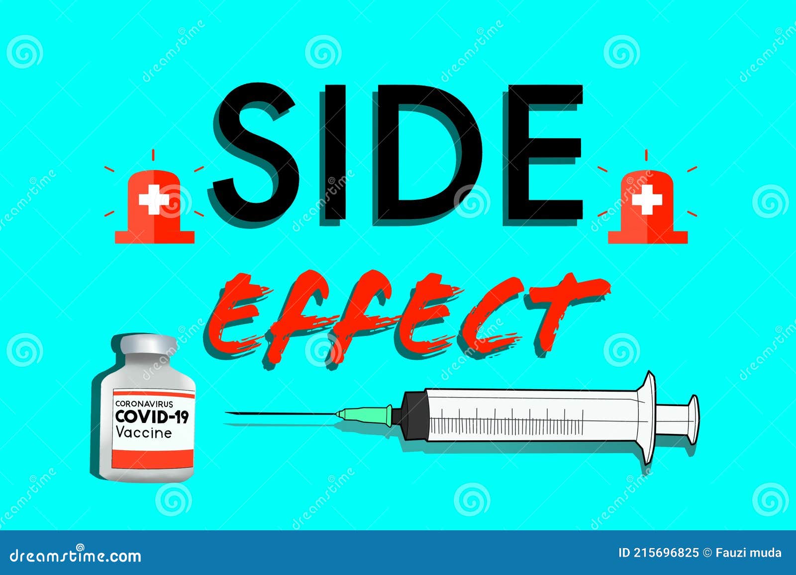 Illustration of Side Effects after Covid-19 Injection Stock ...