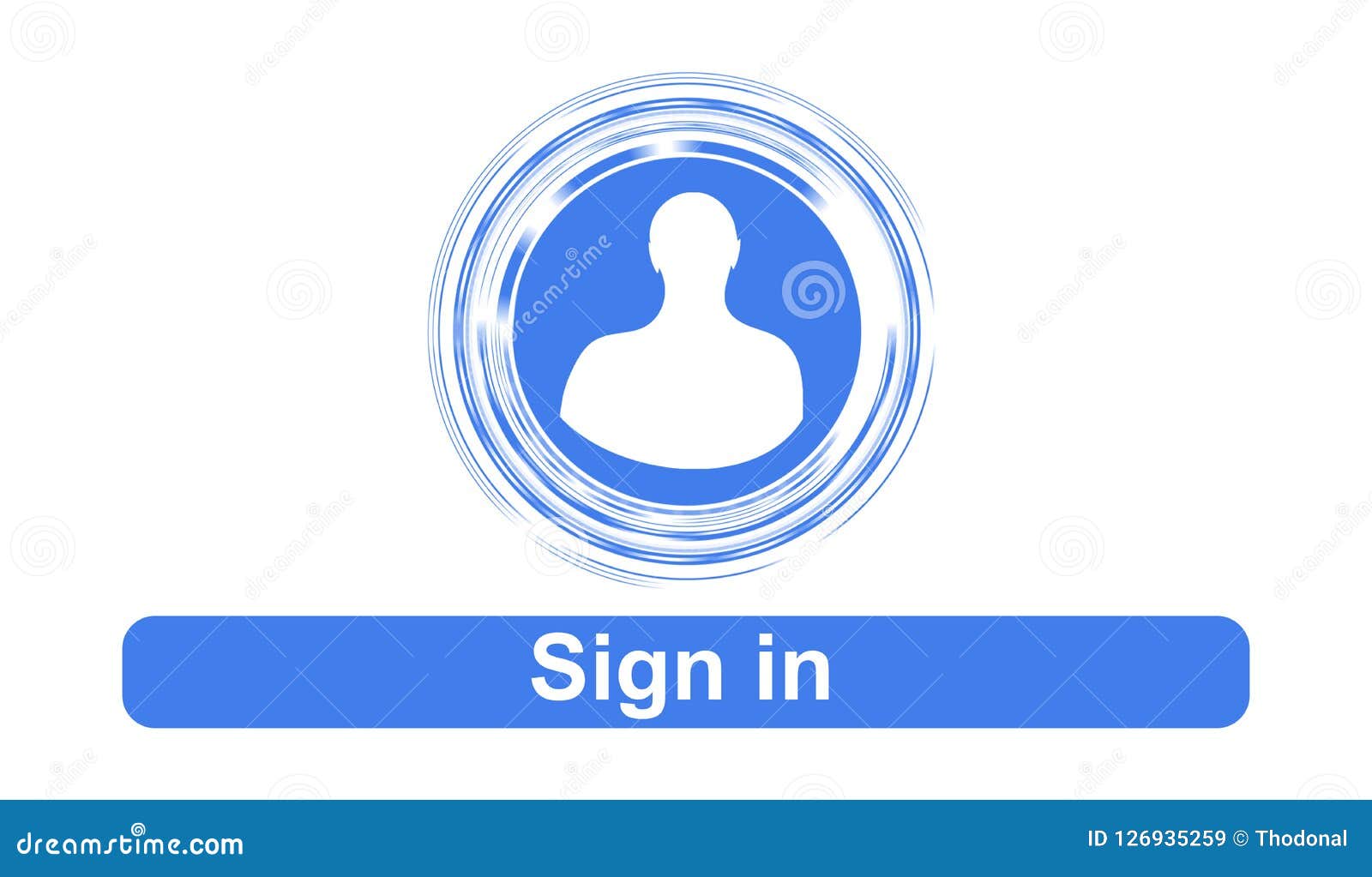 Concept of sign in stock illustration. Illustration of concept - 126935259
