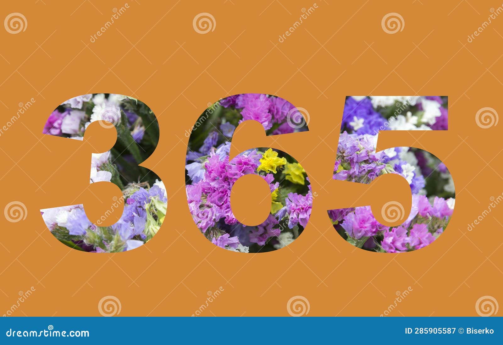 Illustration of the Sign 365 Symbol of One Year Stock Illustration ...