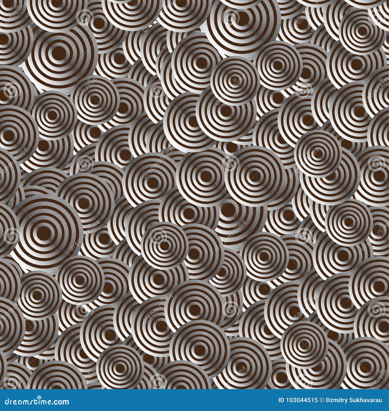 Illustration of Silver Circle Seamless Pattern Stock Illustration ...