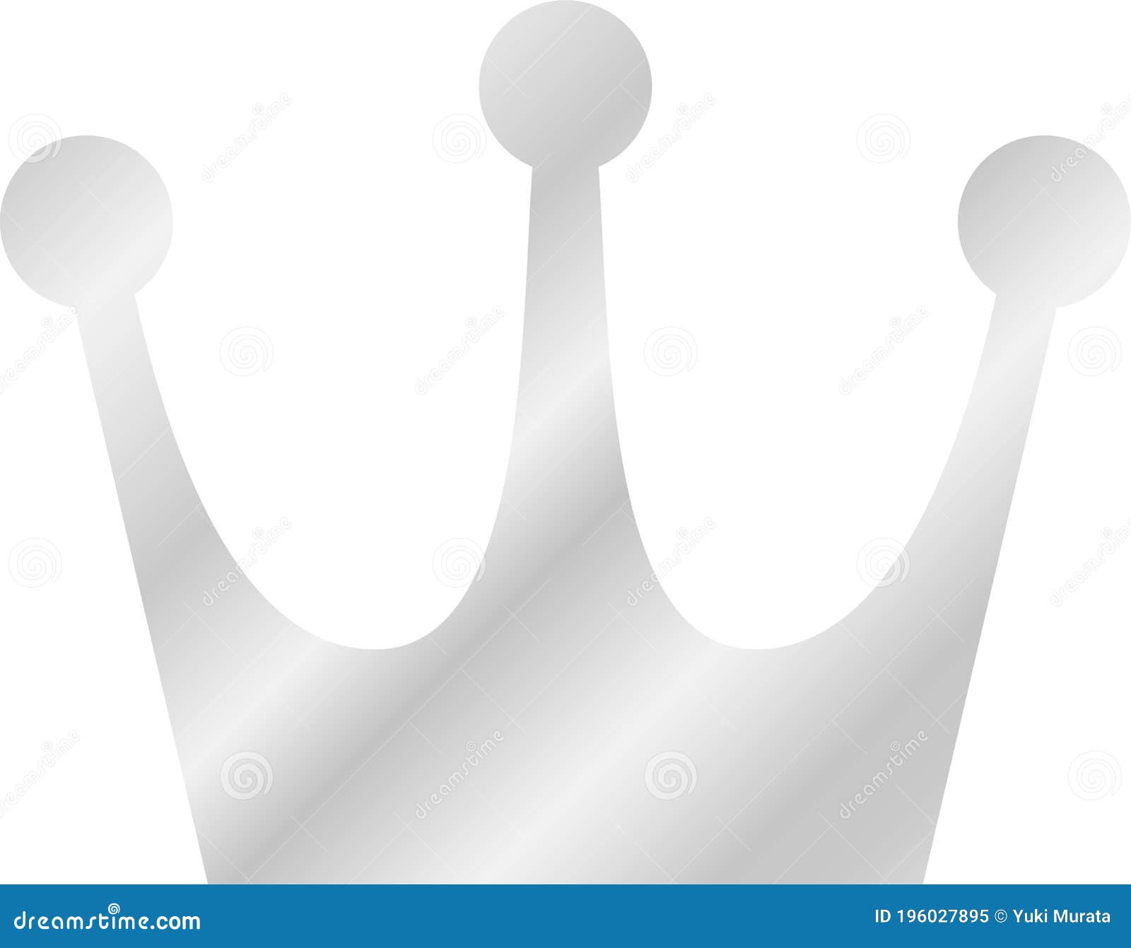 Illustration of Silver Crown Stock Vector - Illustration of luxury ...