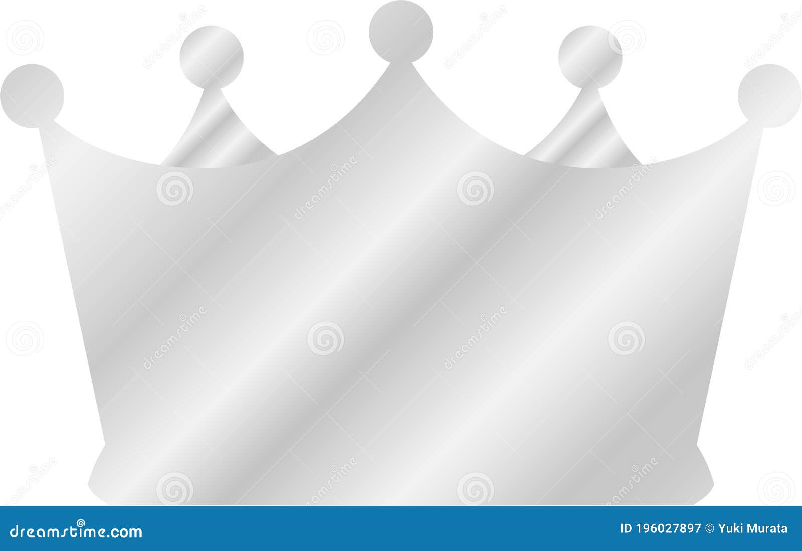 Illustration of Silver Crown Stock Vector - Illustration of rankings ...