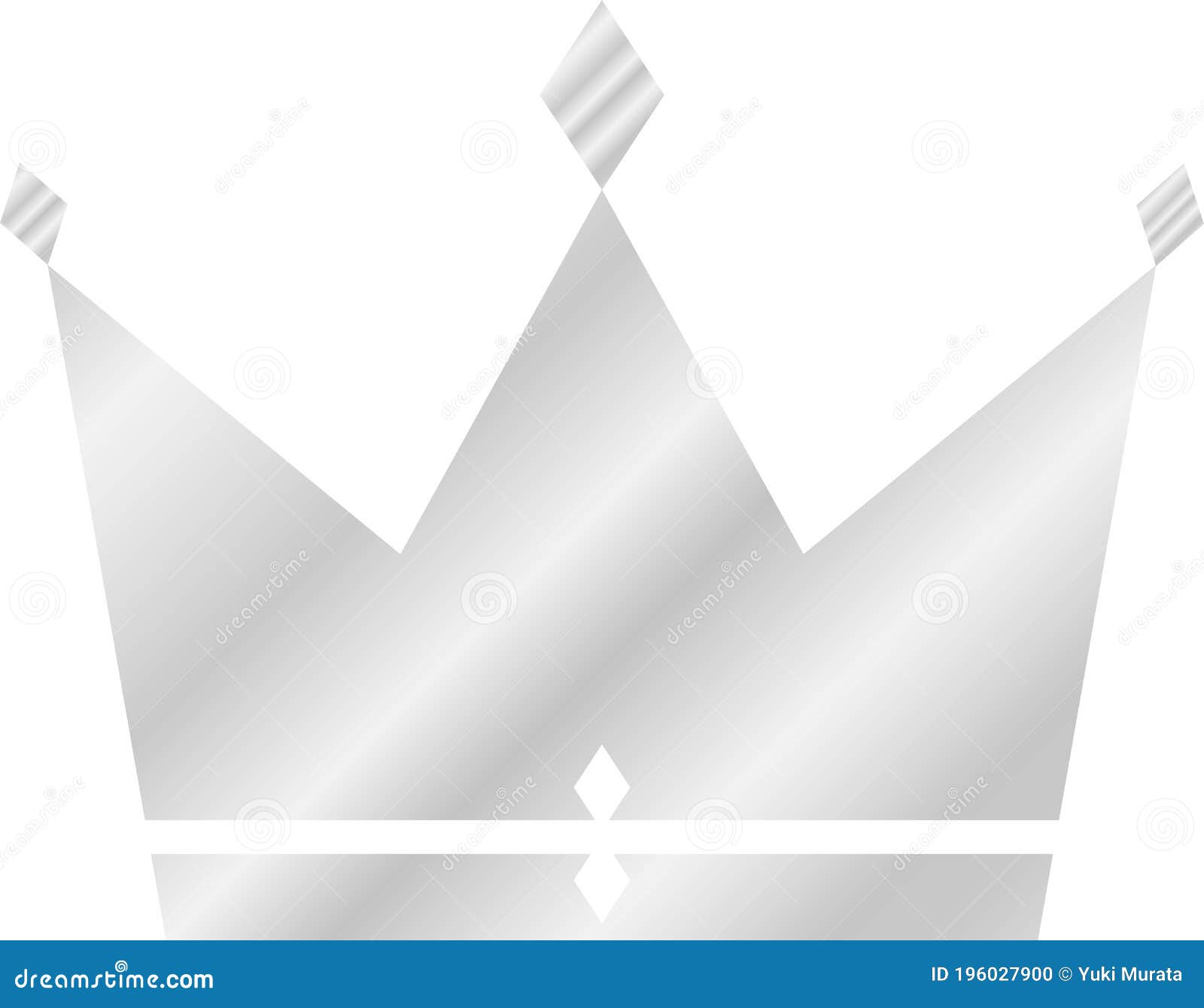 Illustration of Silver Crown Stock Vector - Illustration of luxury ...