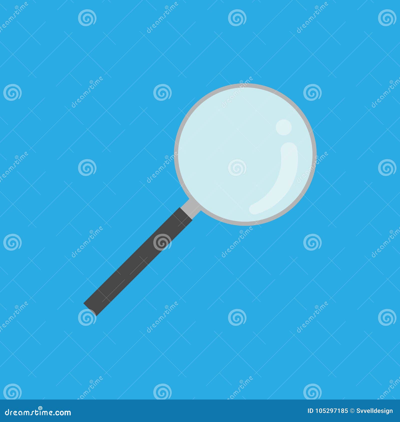 Illustration Simple De Vecteur De Loupe Illustration de Vecteur ...