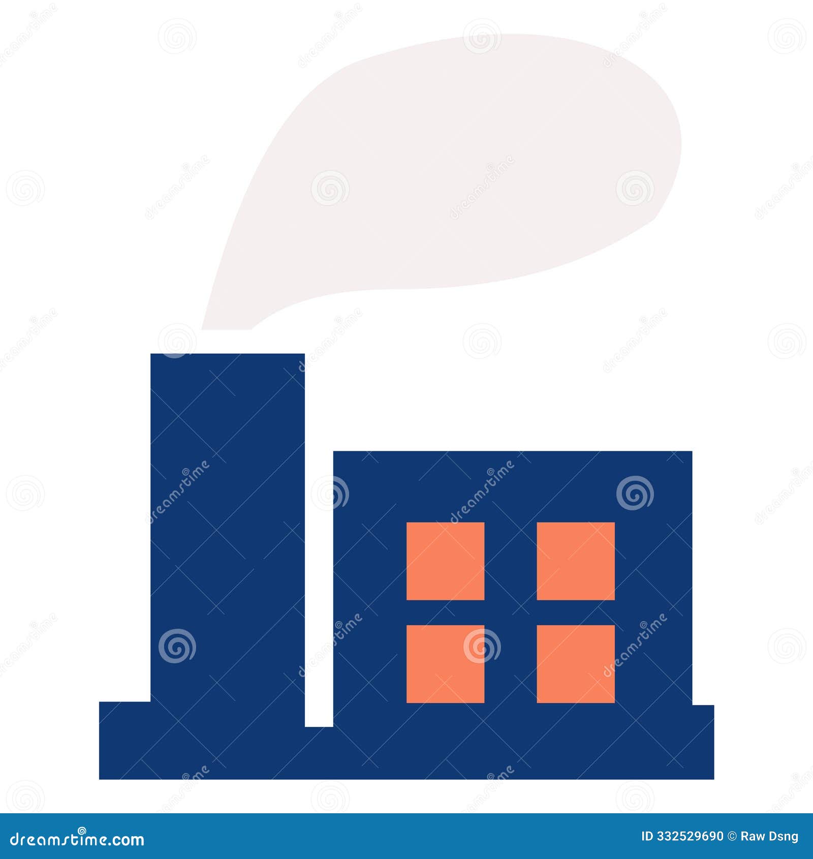 Illustration of Simple Factory 2D Icon Design Stock Illustration ...