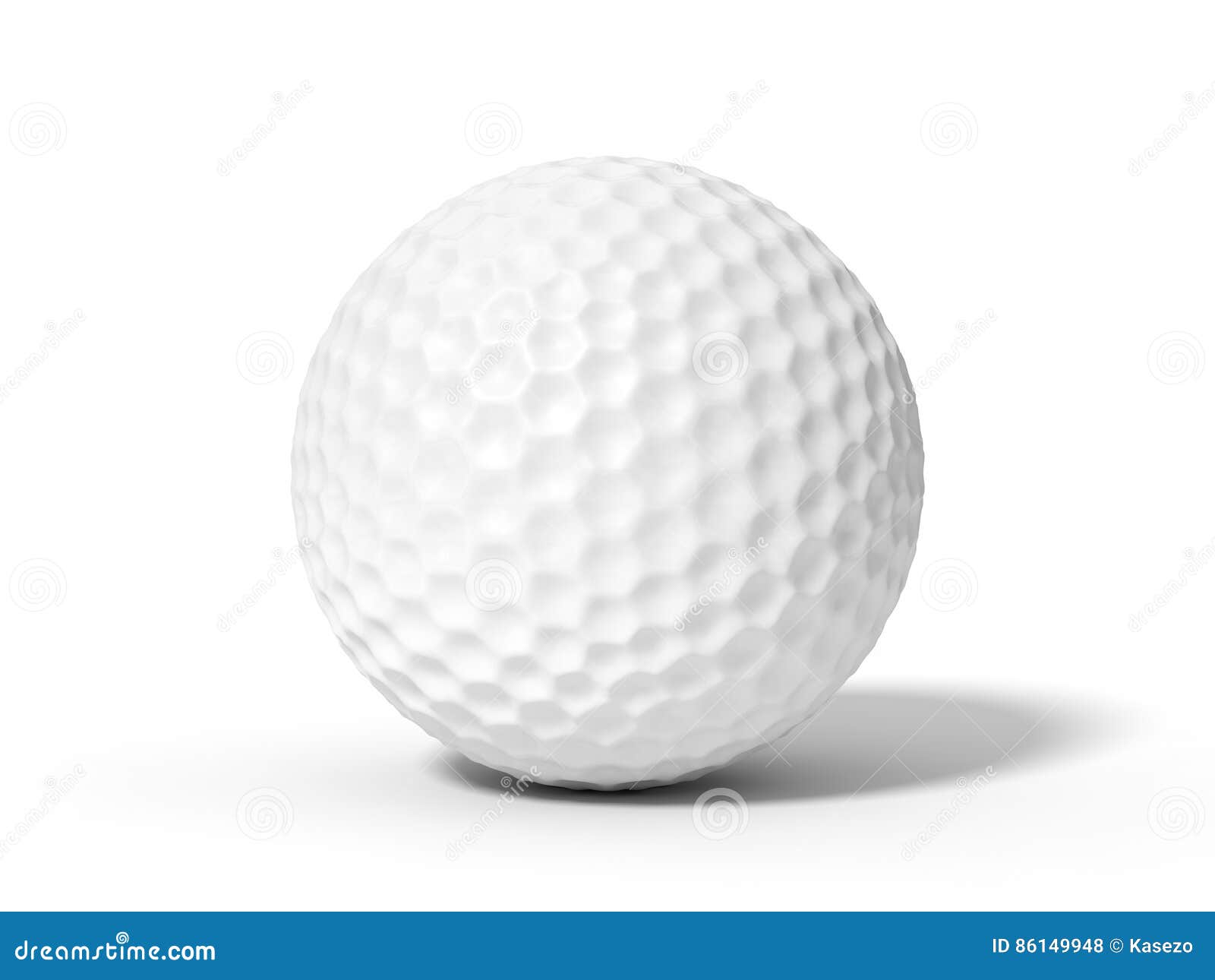 Illustration of Simple Golf Ball. Stock Illustration - Illustration of ...