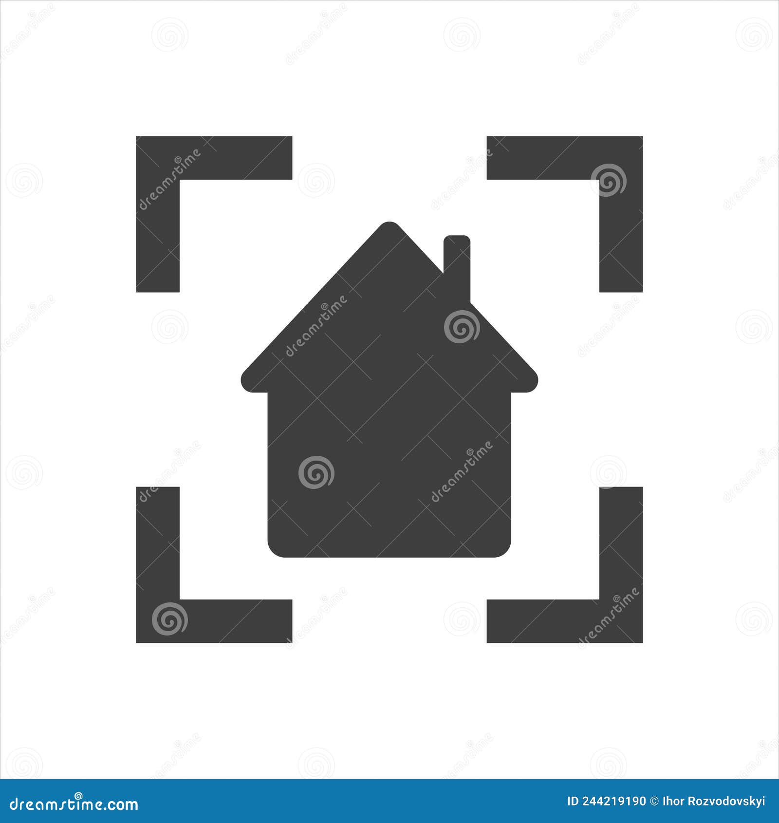 Illustration of Simple House Icon. Vector Stock Vector - Illustration ...