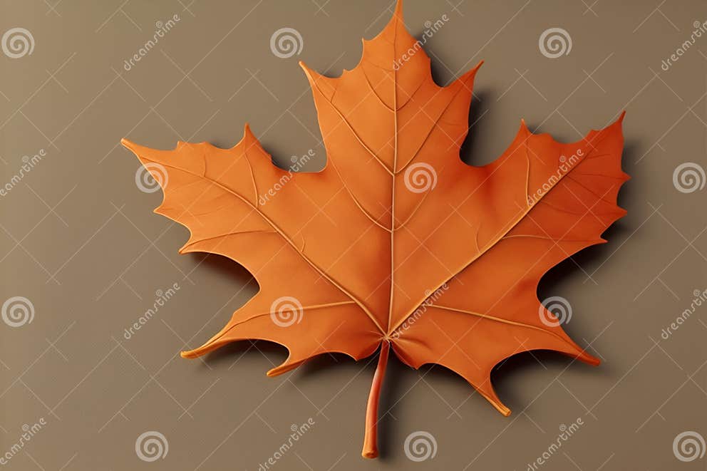 A simple maple leaf stock illustration. Illustration of maple - 283906370