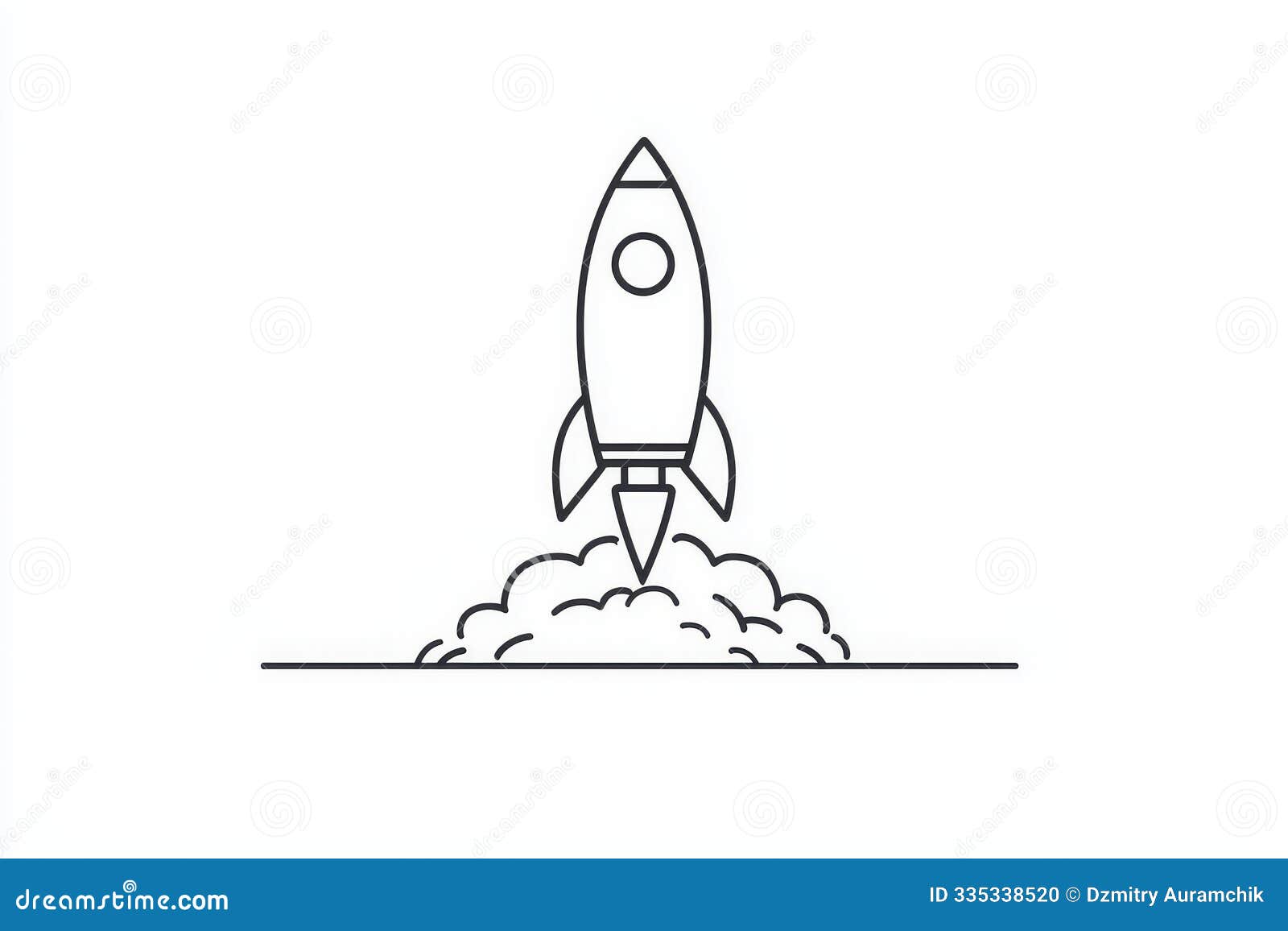 An Illustration of a Simple Retro Spacecraft Flying through an Outer ...