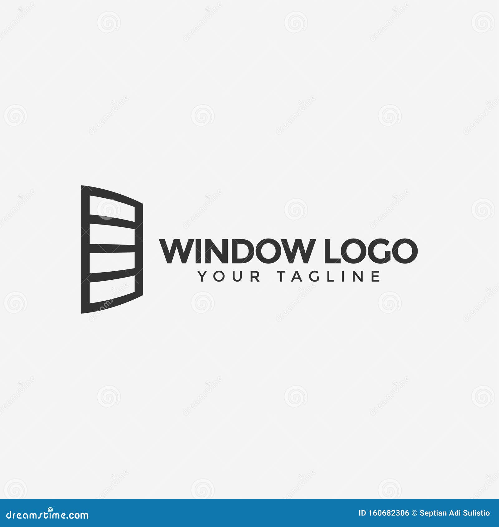 Simple Window Logo Design Template Stock Vector - Illustration of ...