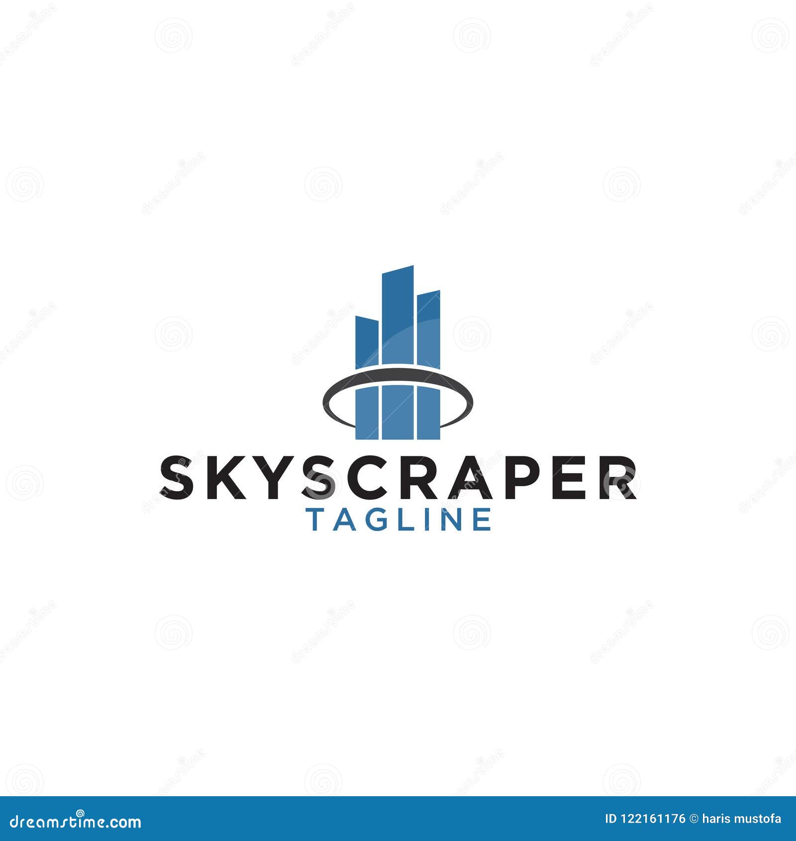 Skyscraper Logo Design Template Stock Vector - Illustration of building ...