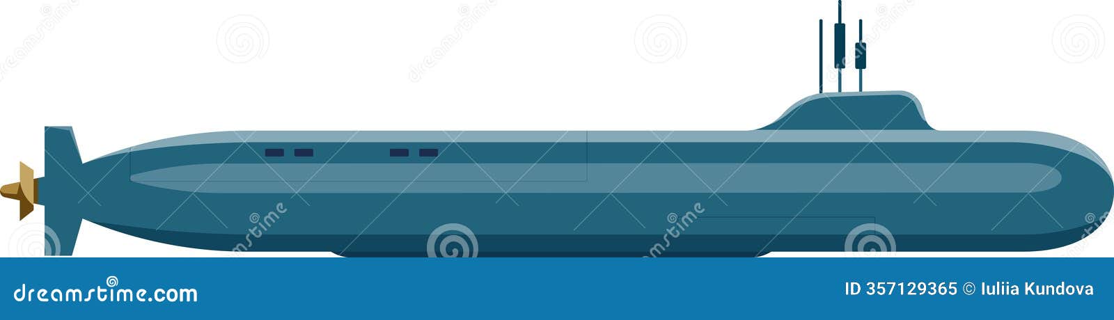 Illustration of a Sleek, Modern Submarine Showcasing Advanced Design ...