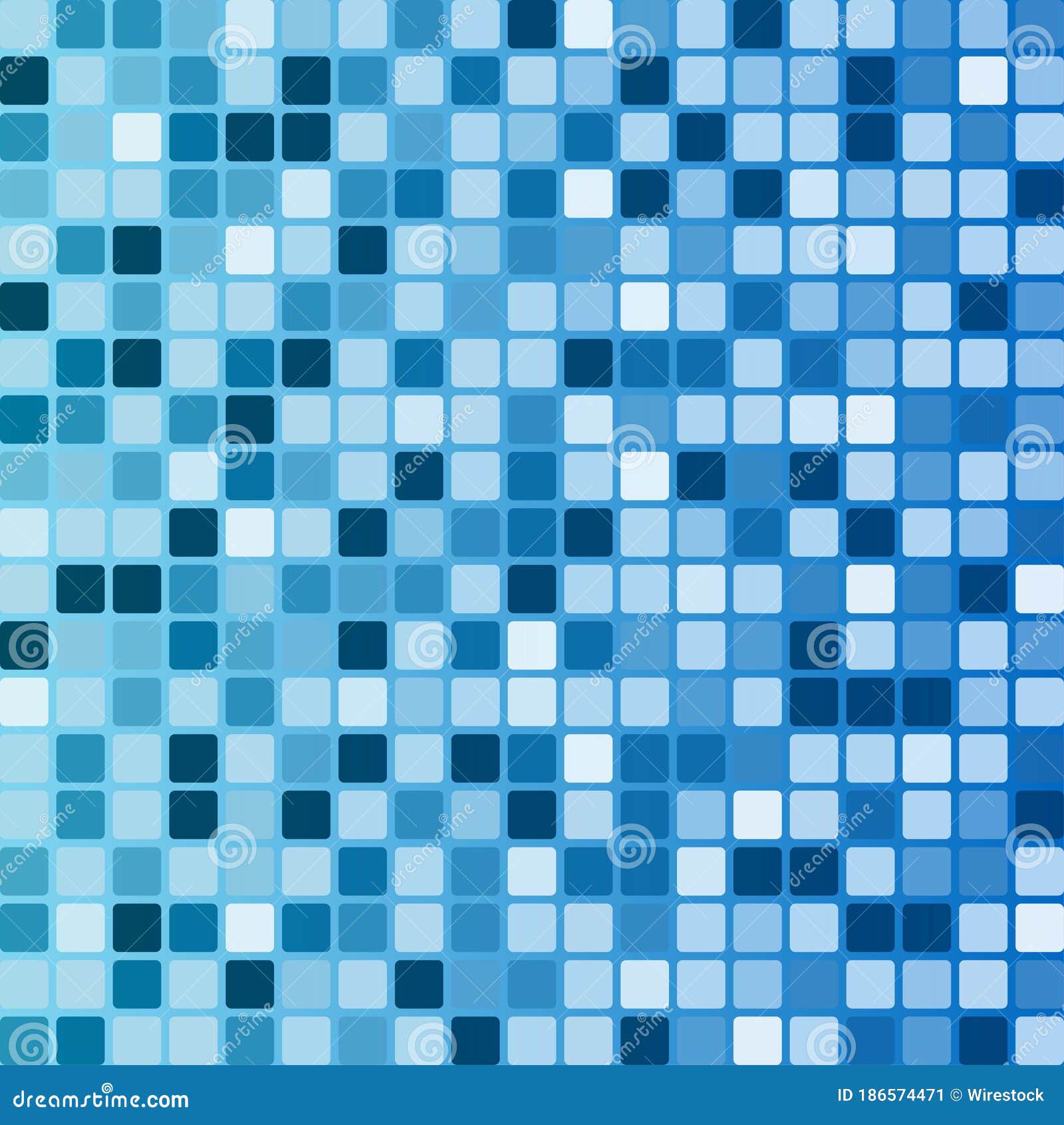 Illustration of Small Blue Square Tiles - Cool for Wallpapers Stock ...