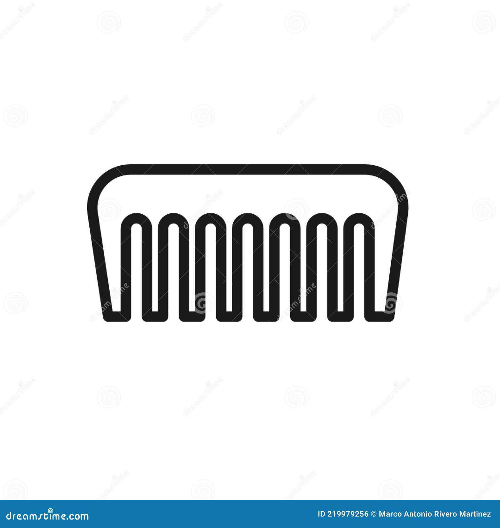 Illustration of a Small Comb Stock Illustration - Illustration of ...