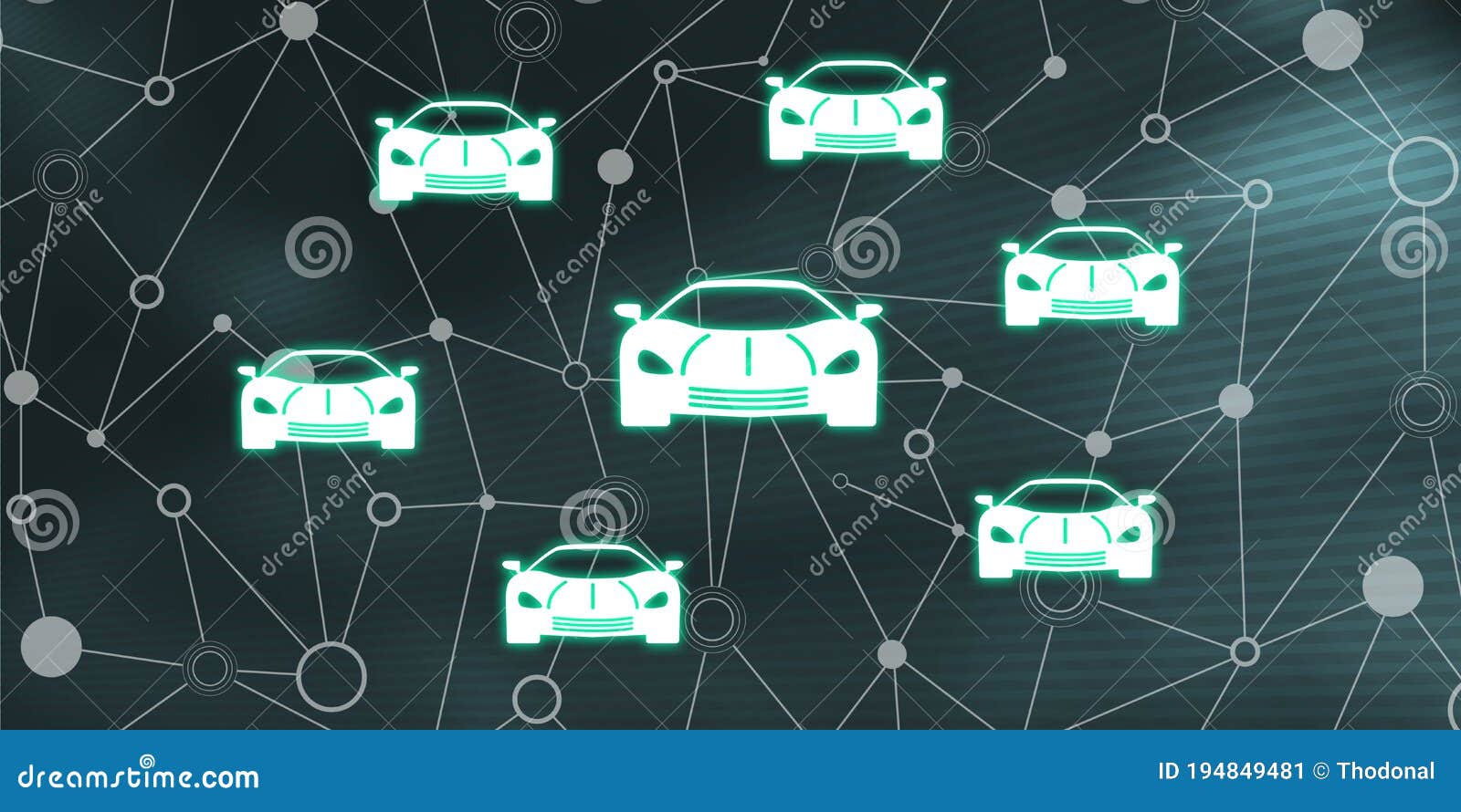 Concept of smart car stock illustration. Illustration of automobile ...