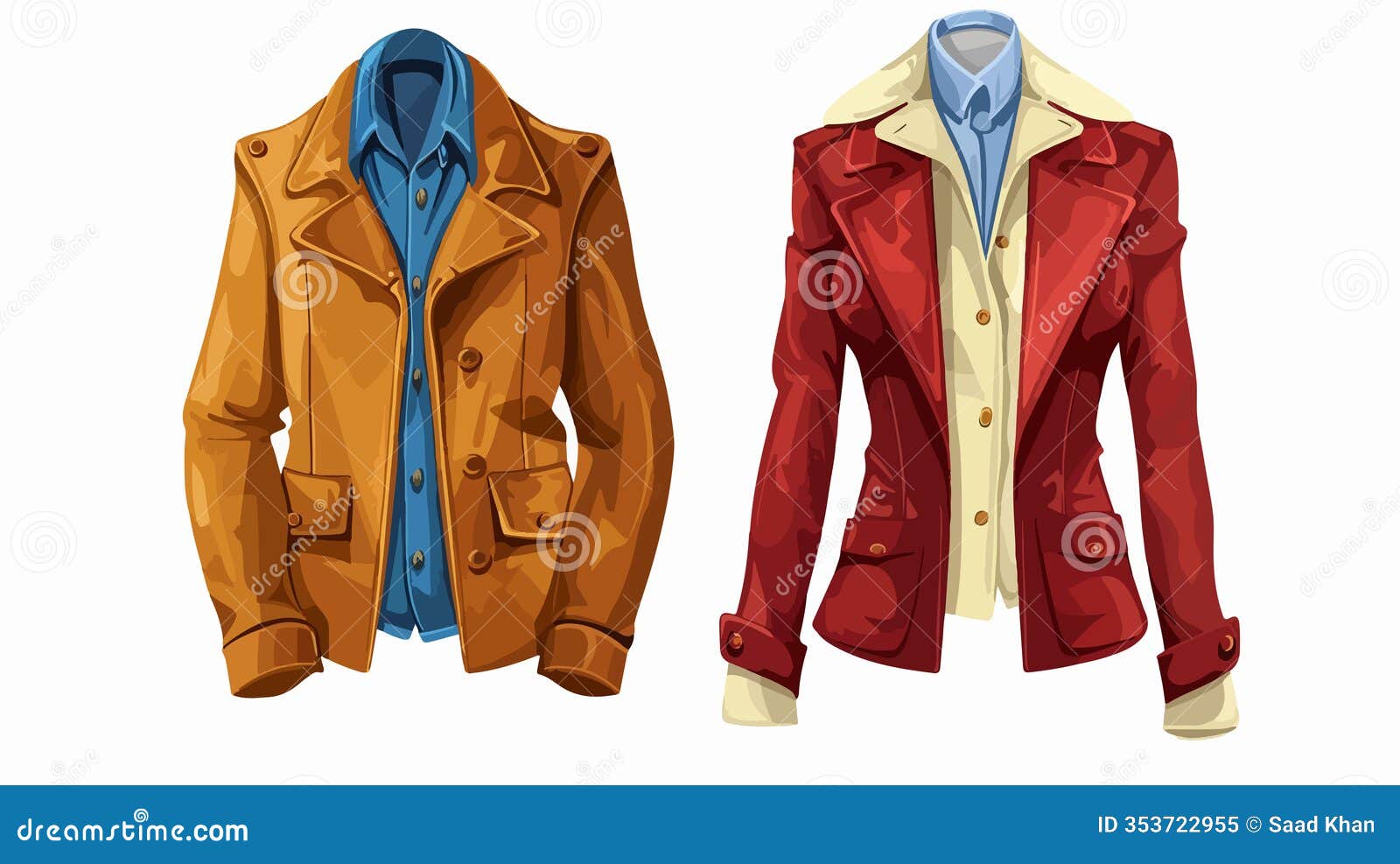 Illustration of Smart Clothing in Isolated Cartoon Vector Stock Vector ...