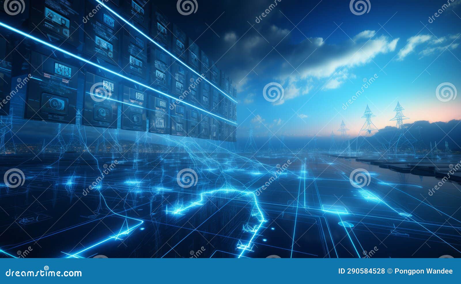 An Illustration of a Smart-meter-enabled Electricity Grid Demonstrating ...