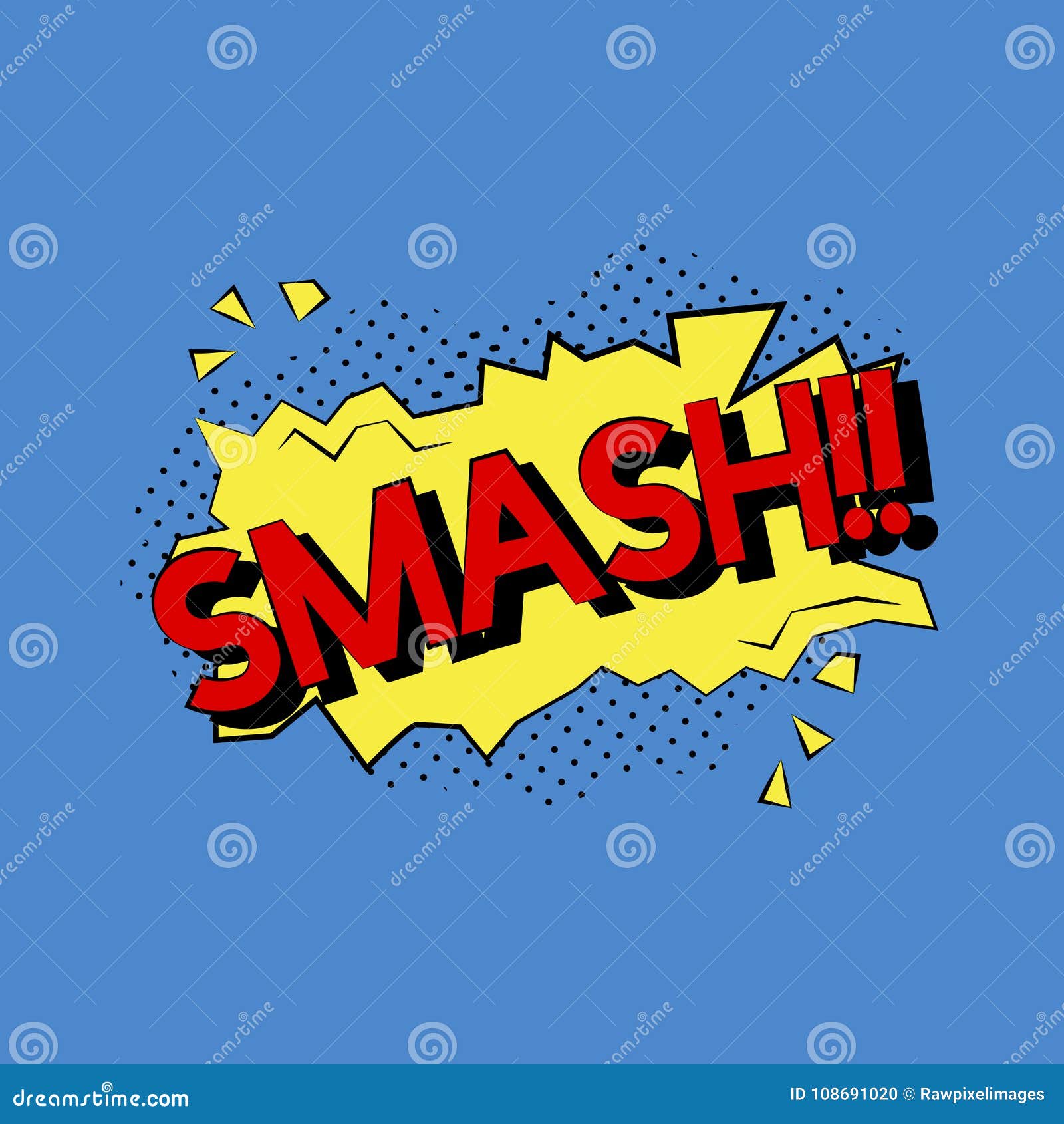 Illustration of SMASH Expression Isolated Stock Illustration ...
