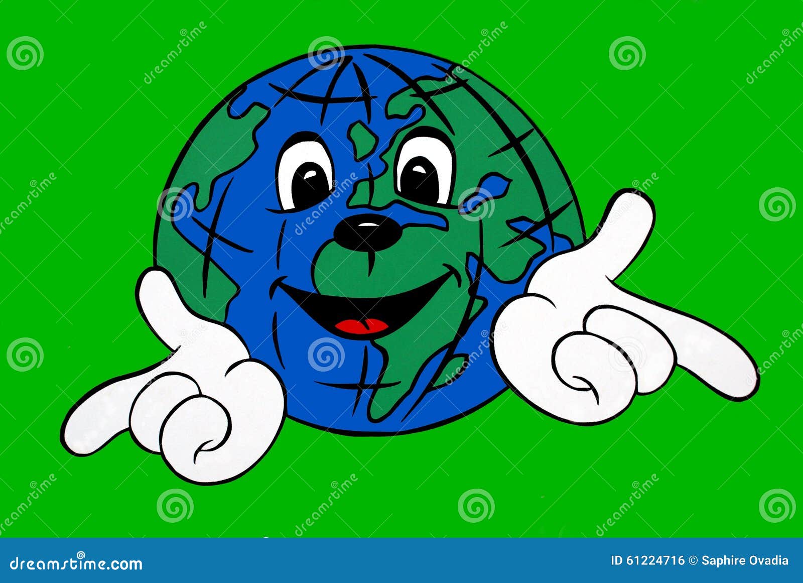 Illustration of a Smiling Happy Globe World Stock Illustration ...