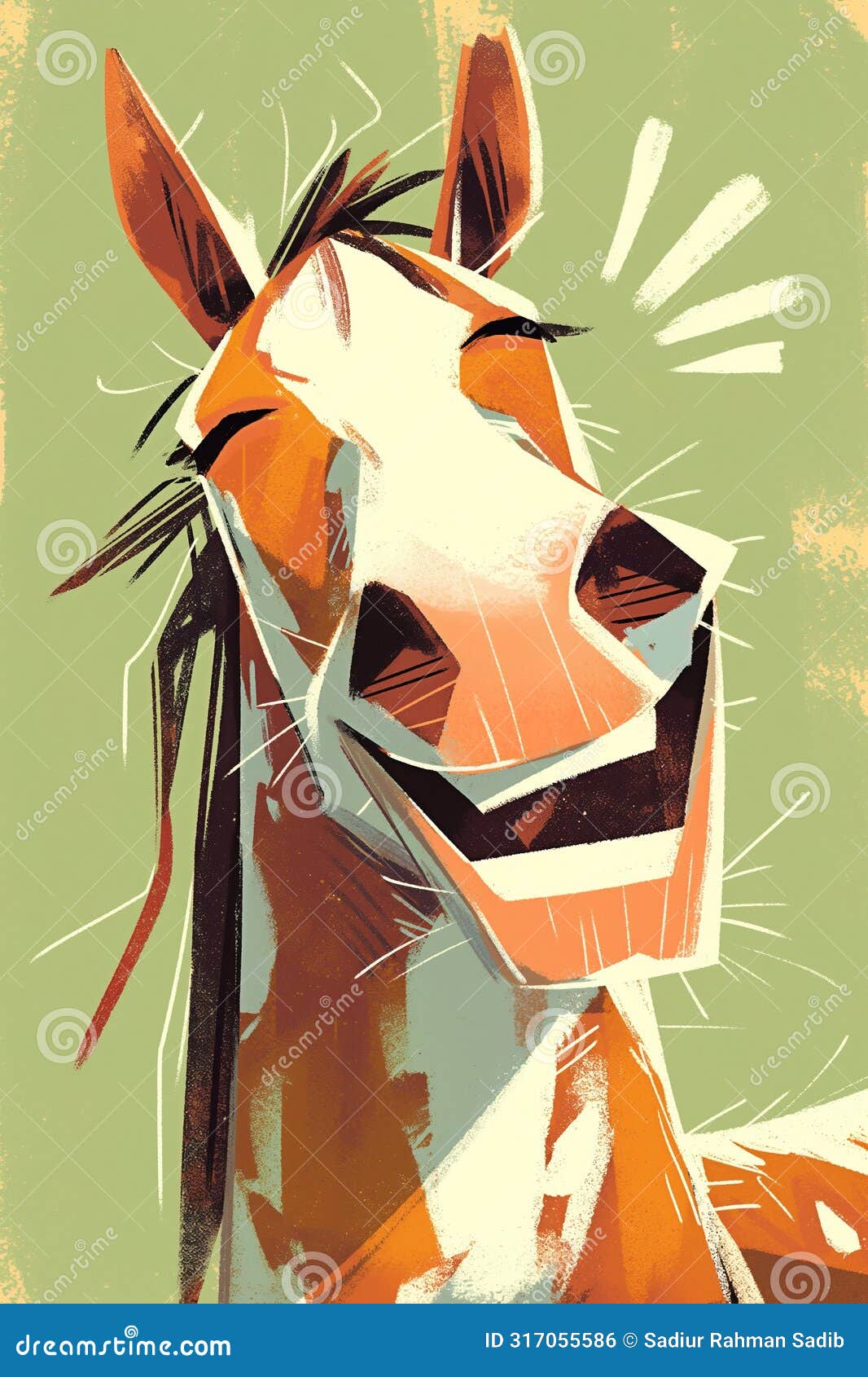 Smiling Horse Stock Photography | CartoonDealer.com #35197598