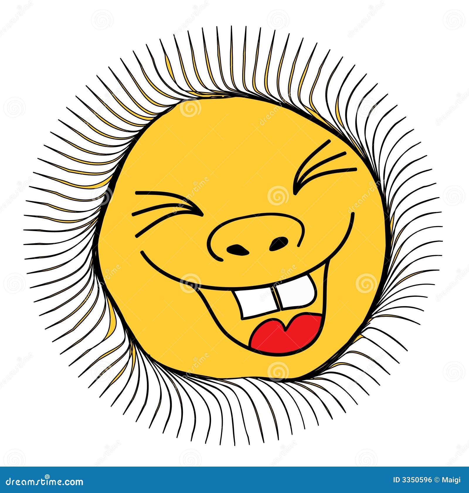 Buck Teeth Emoji Vector Illustration | CartoonDealer.com #80079500