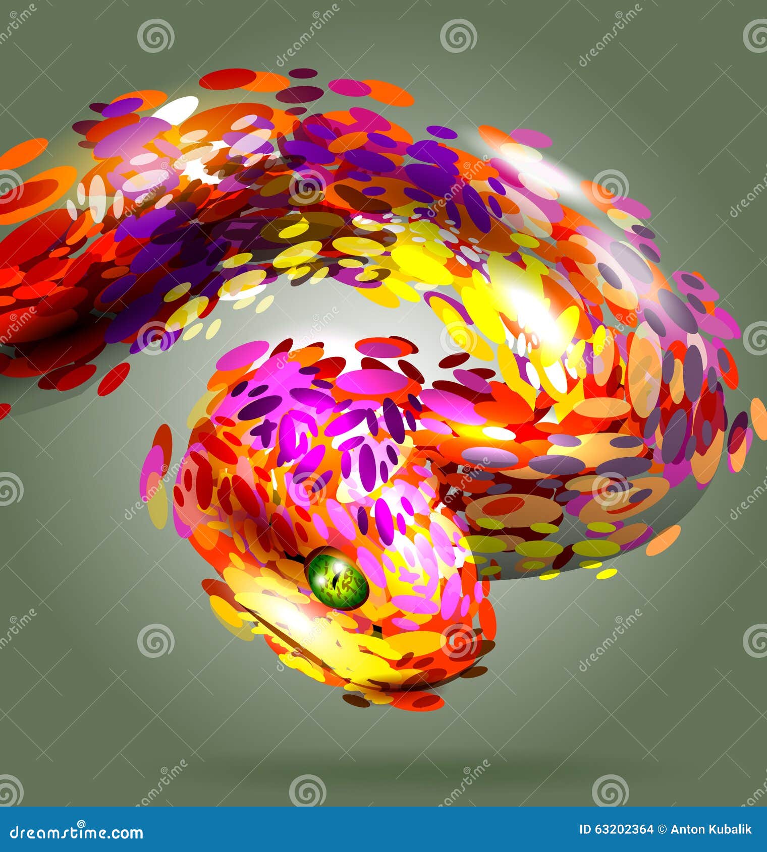 Illustration of a Snake S Head Stock Vector - Illustration of eyes ...