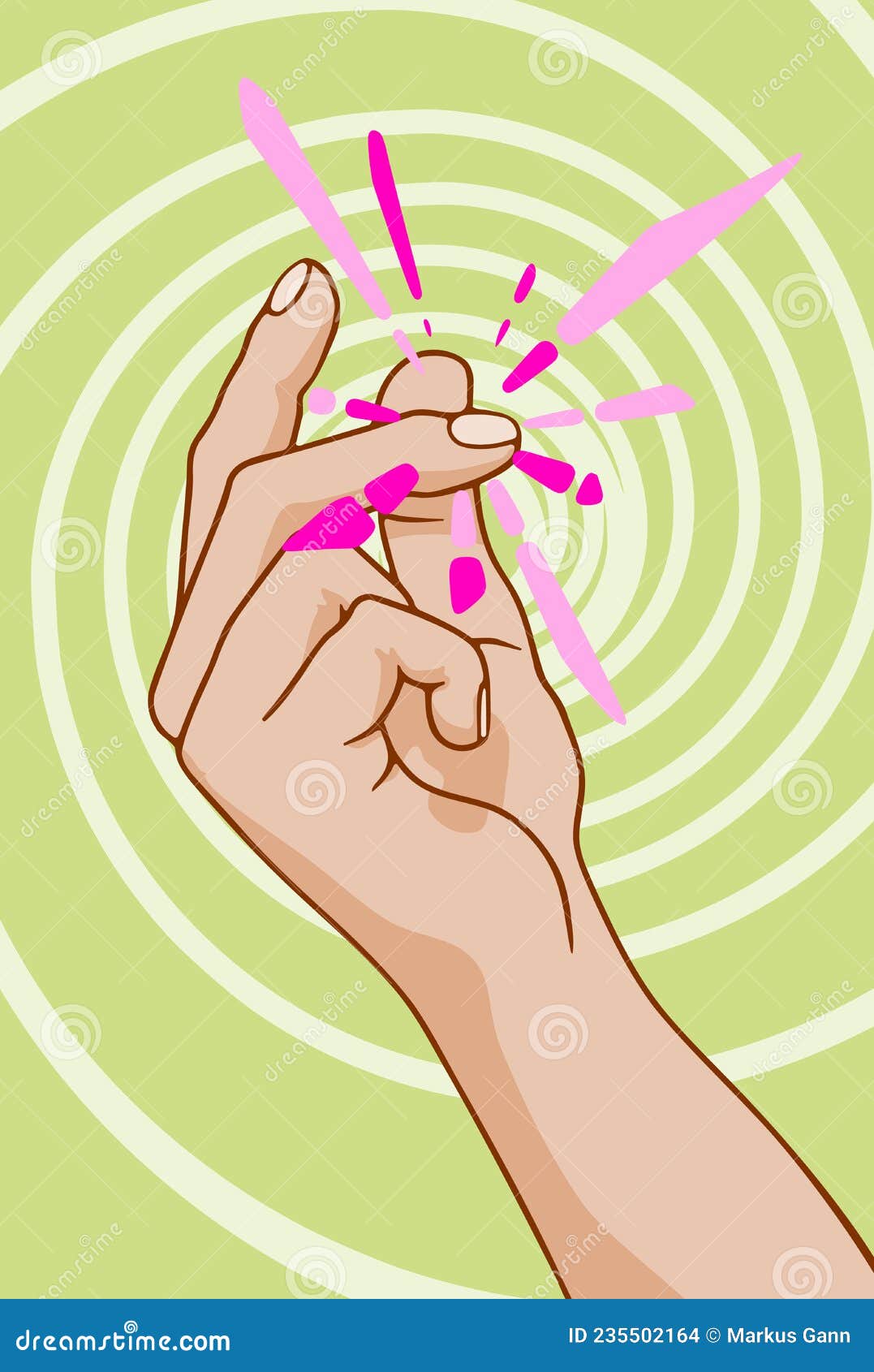 Snapping Fingers. Signal Hand Gesture. Check Please Sign Vector ...