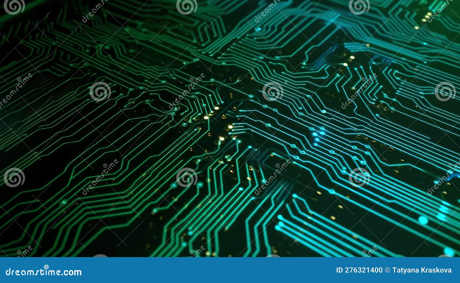 Illustration of Software Running on a Computer Chip Stock Illustration ...