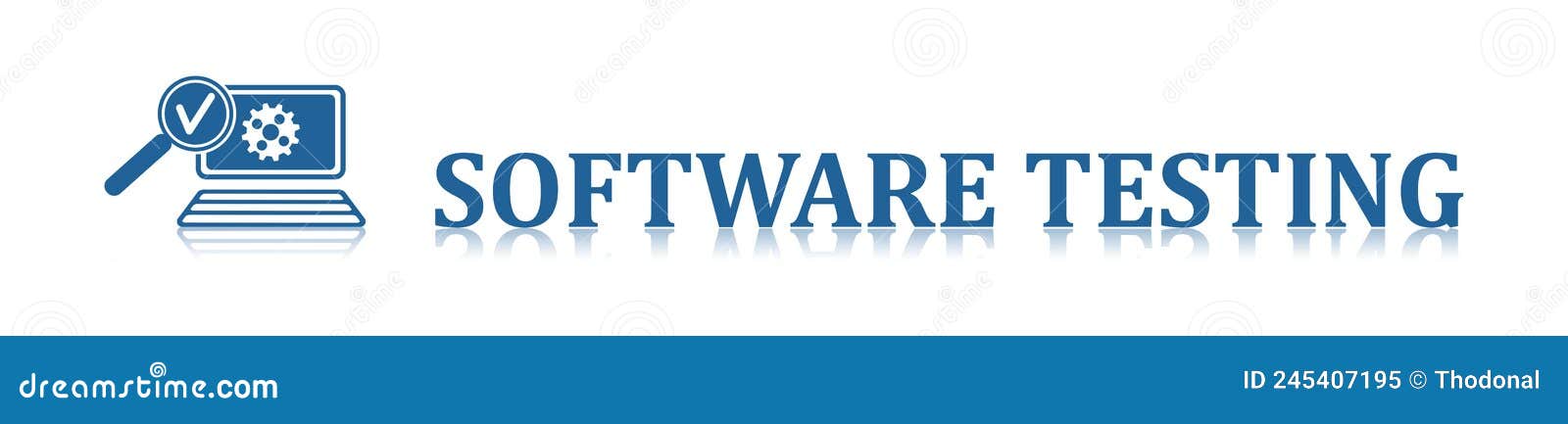 Concept of Software Testing Stock Illustration - Illustration of ...