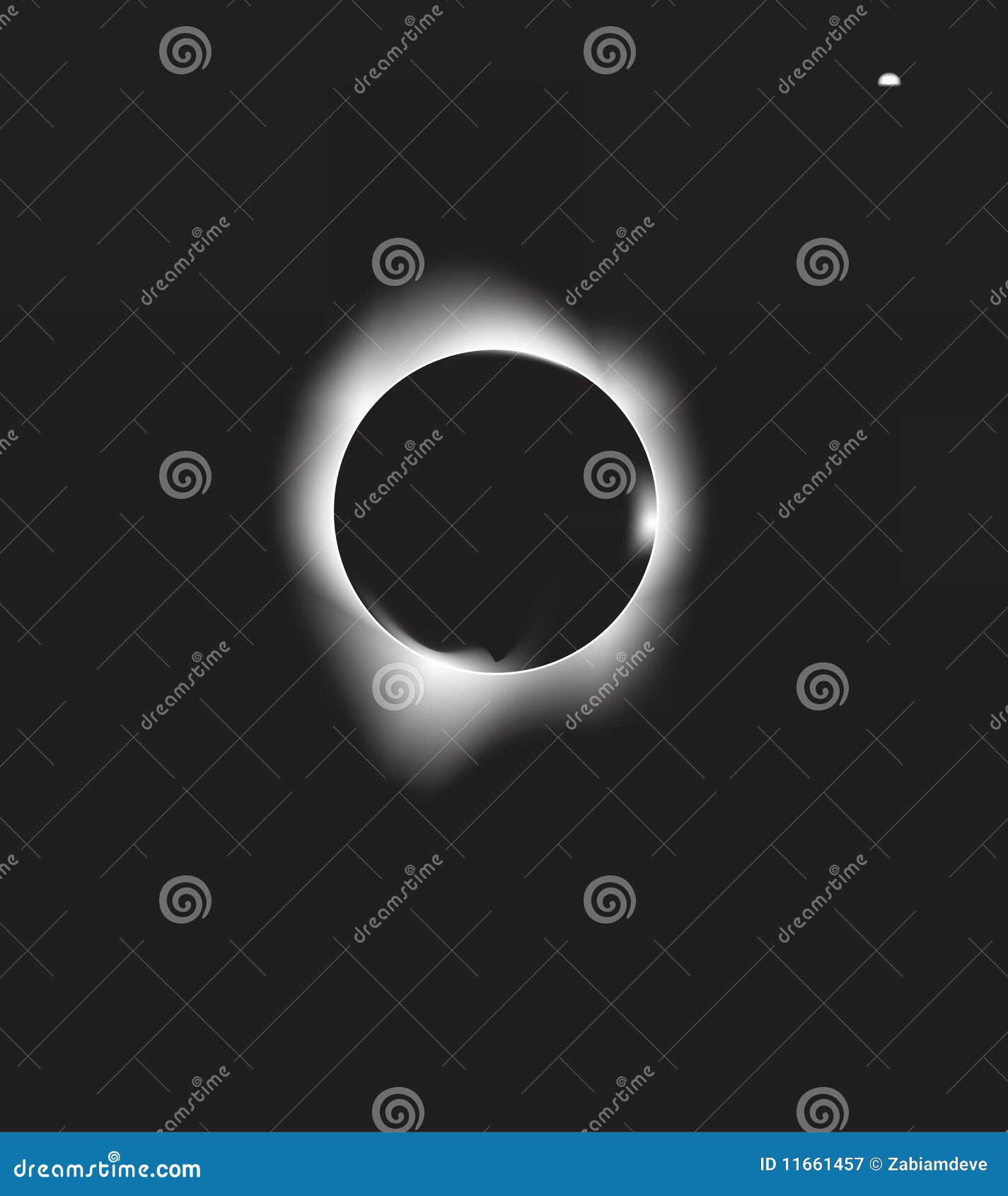 Illustration of a Solar Eclipse Stock Vector - Illustration of science ...