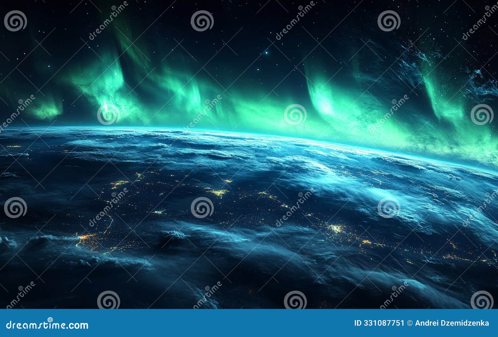 An Illustration of the Solar Geomagnetic Storm and Northern Lights in ...
