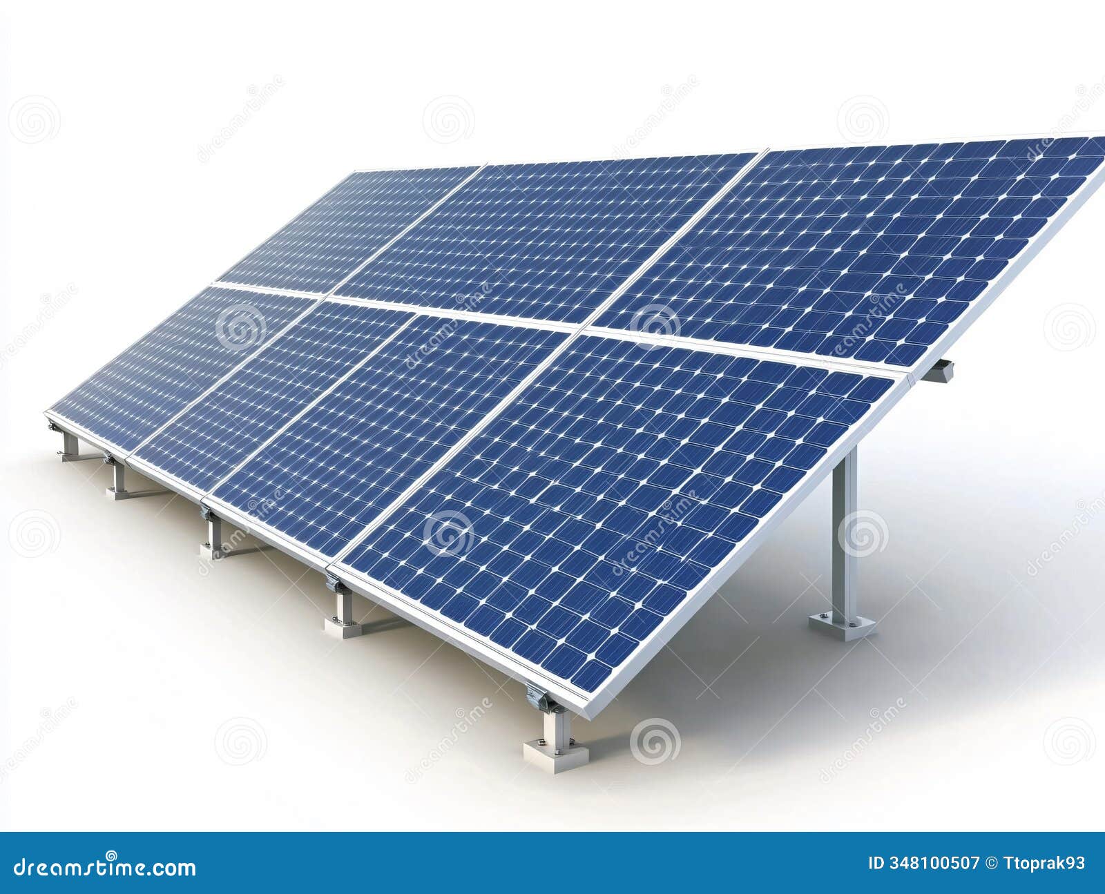 Solar Panel Clip Art Showcasing a Modern Renewable Energy Solution on a ...