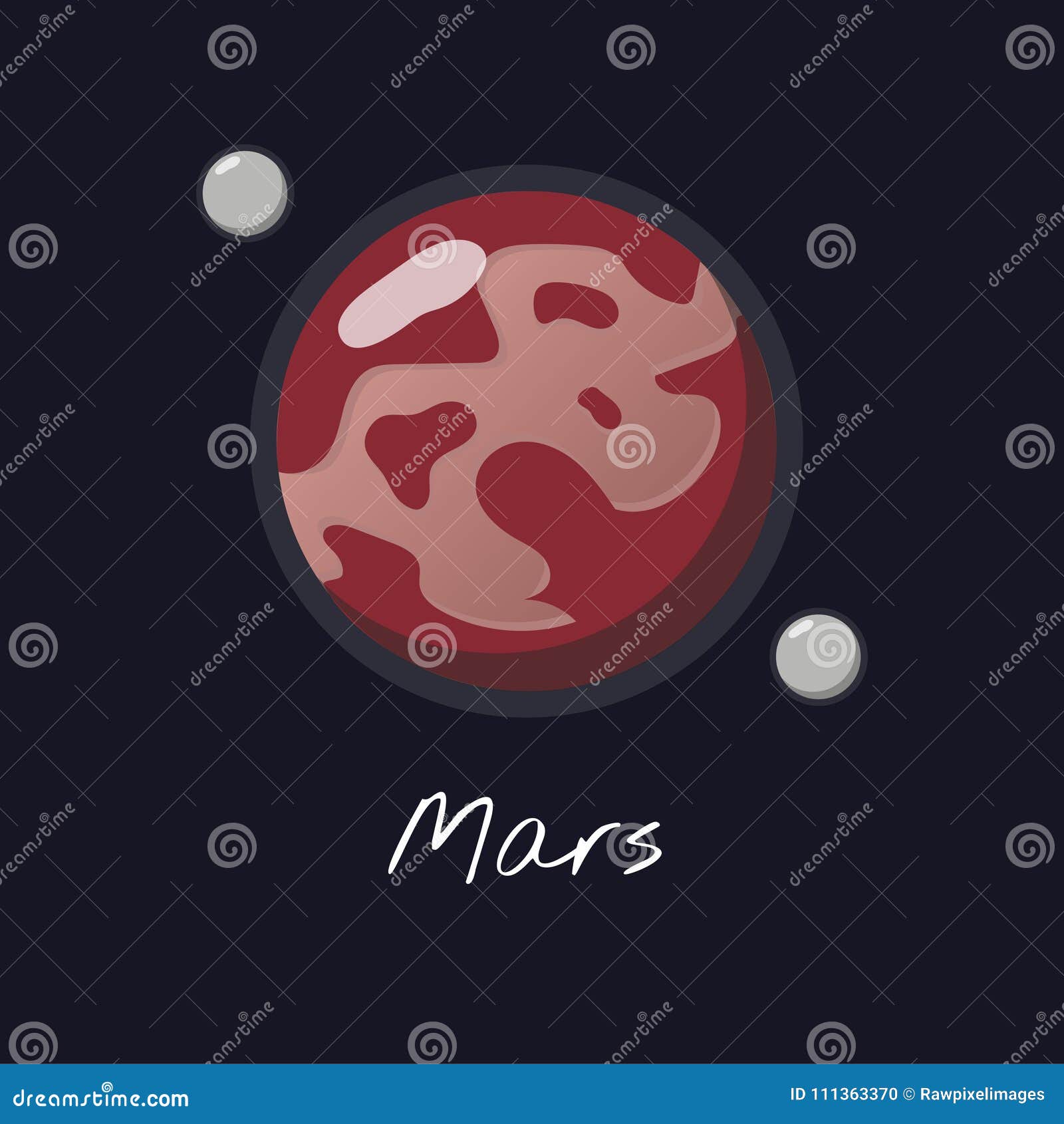 Illustration of Solar System Planet Mars Stock Illustration ...