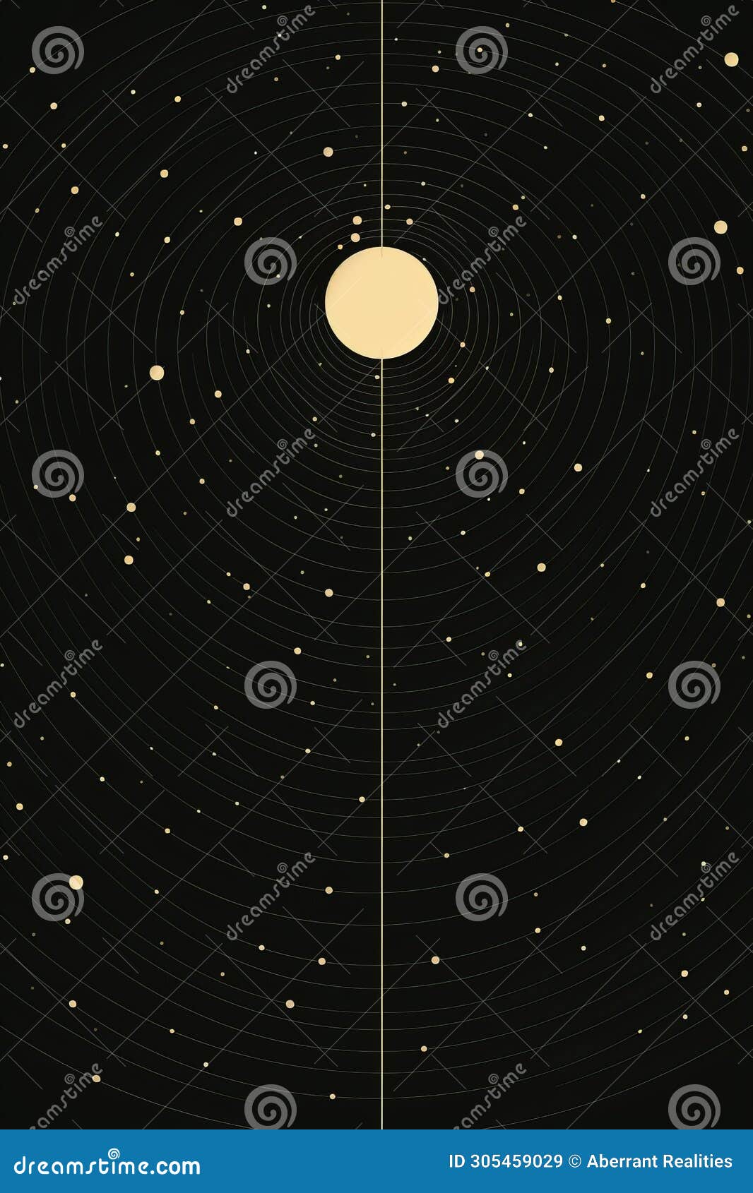 An Illustration of the Solar System with the Sun in the Middle Stock ...