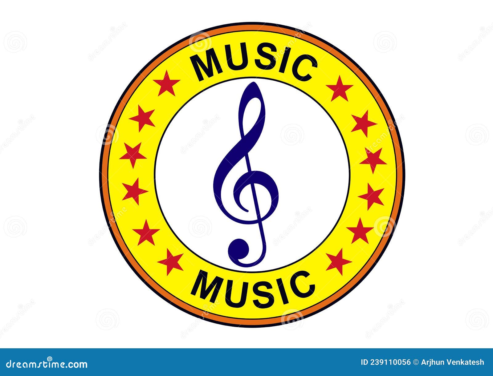 Illustration of Solution MUSIC Symbol with Web Button Design Stock ...