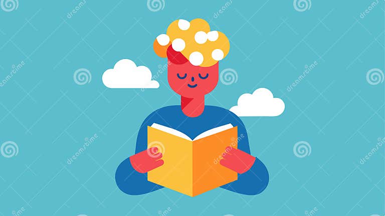 An Illustration of Someone Reading a Book with a Caption that Reads ...