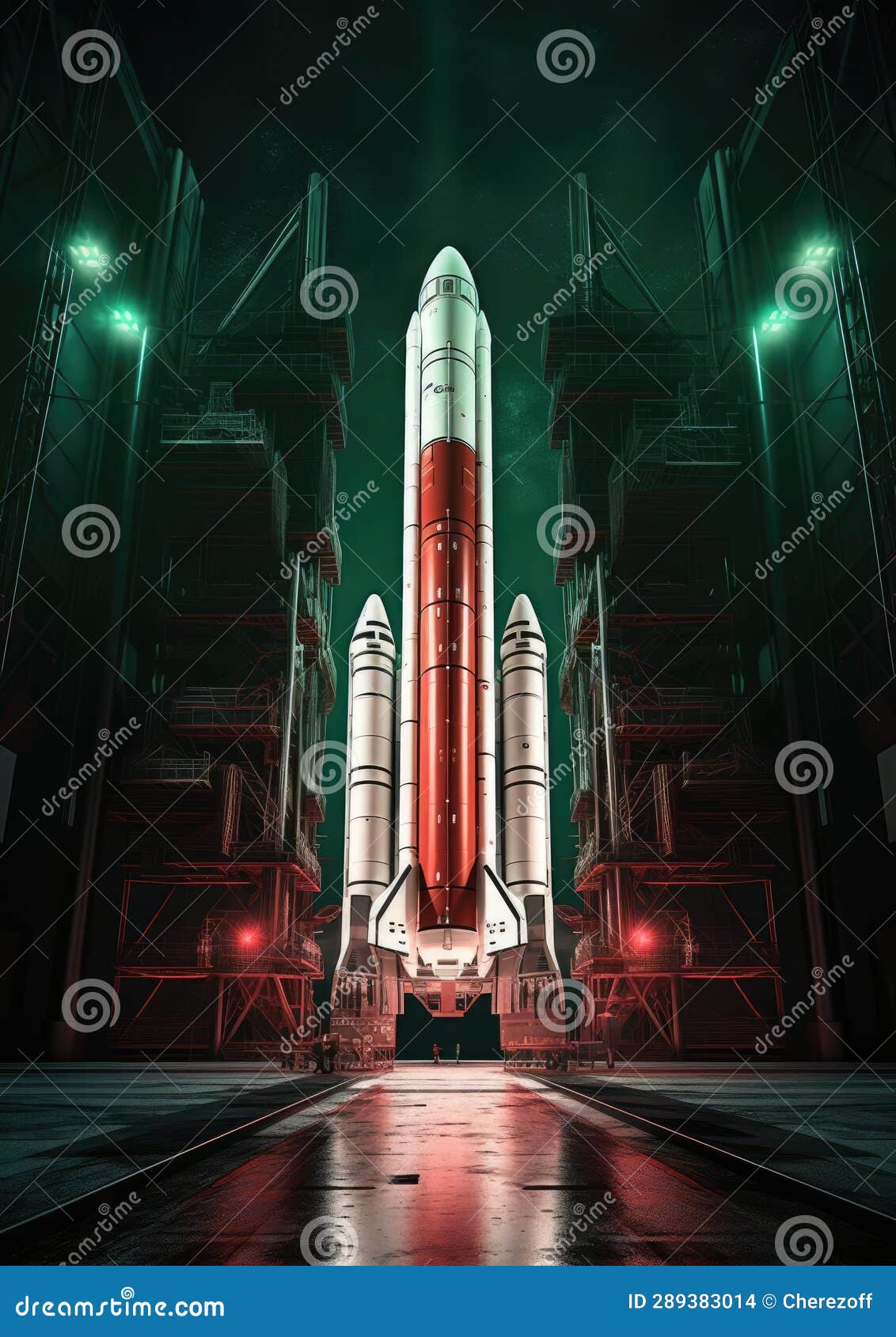 Illustration of a Space Rocket Stock Photo - Image of future, galactic ...