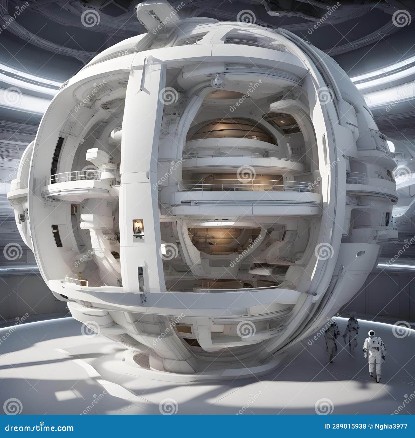A Space Station-inspired Cylindrical Habitat with Rotating Sections To ...