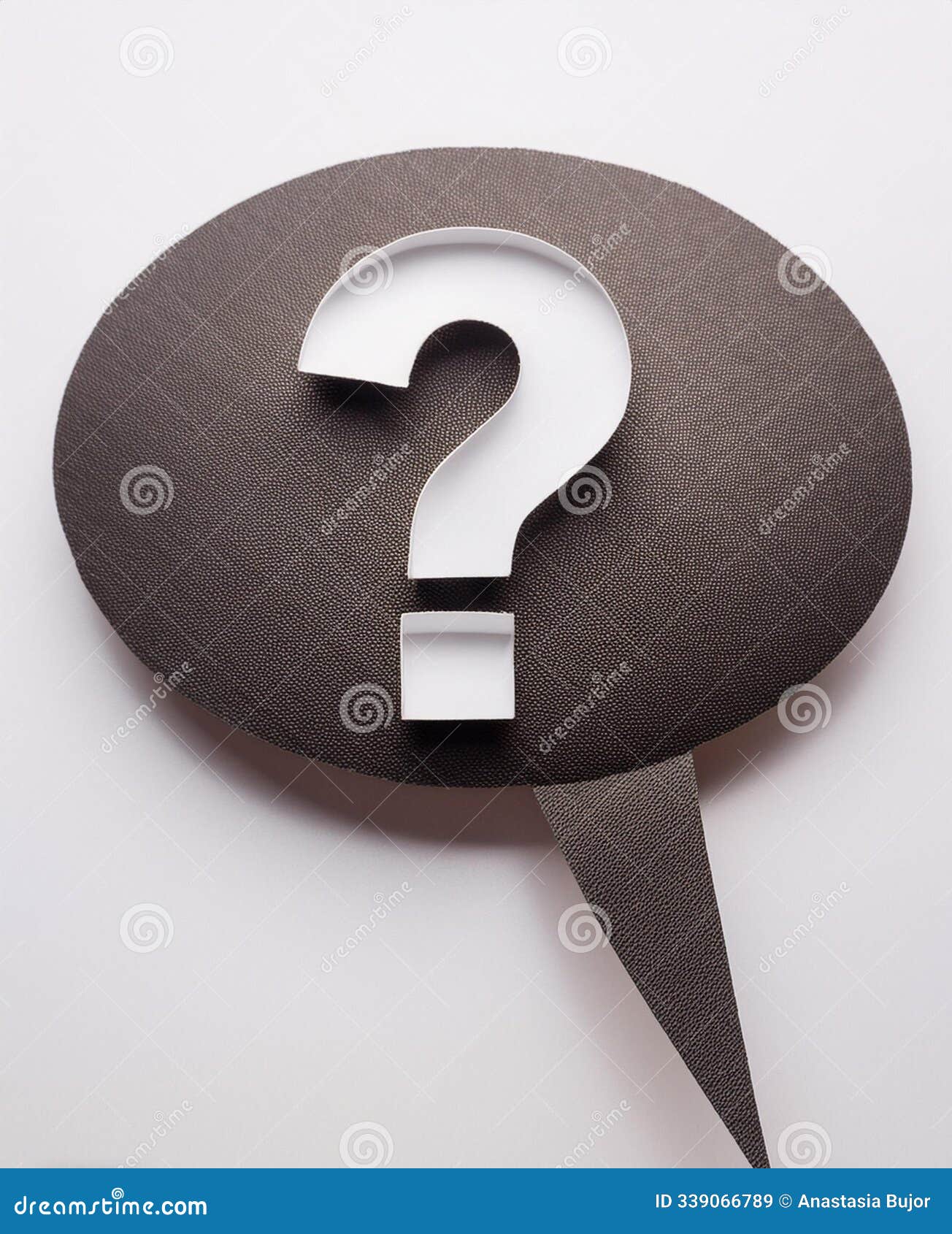 Question Mark in Speech Bubble, Vector Icon Isolated on White ...