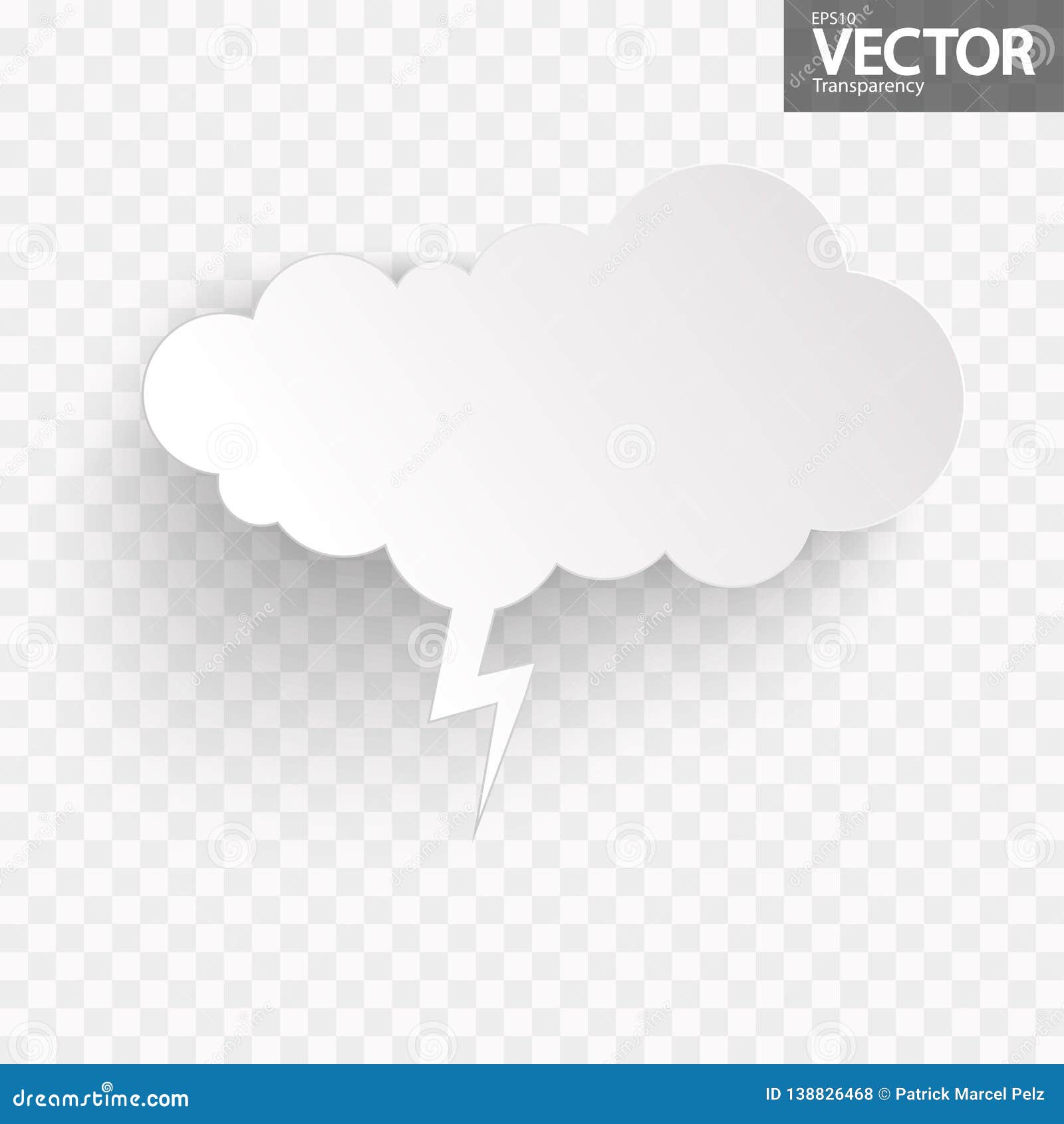 Sticker Speech Bubbles with Shadow Stock Vector - Illustration of ...