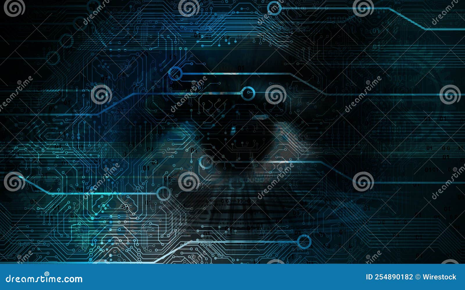 Illustration of Speed Movement Pattern and Motion Blur of an Eye Stock ...