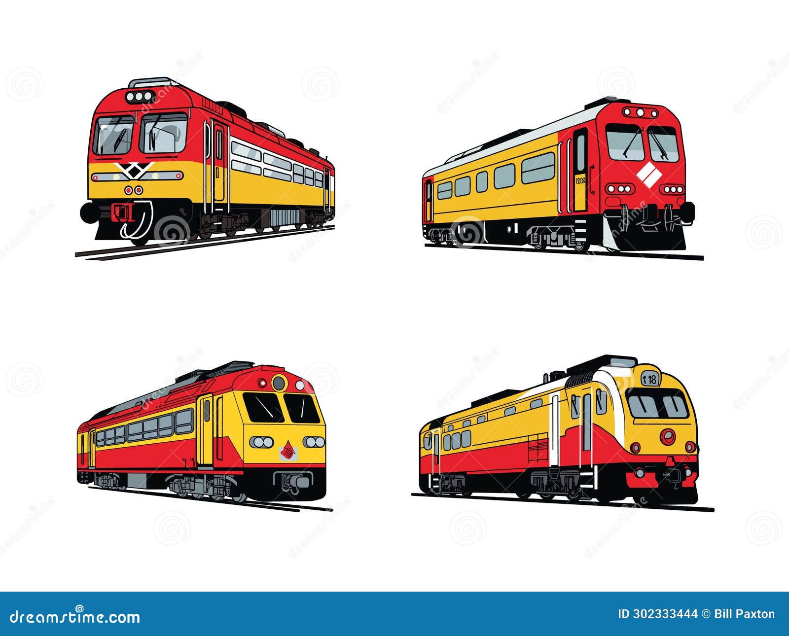 Illustration of Speeding Train in Rail Adventure Stock Vector ...