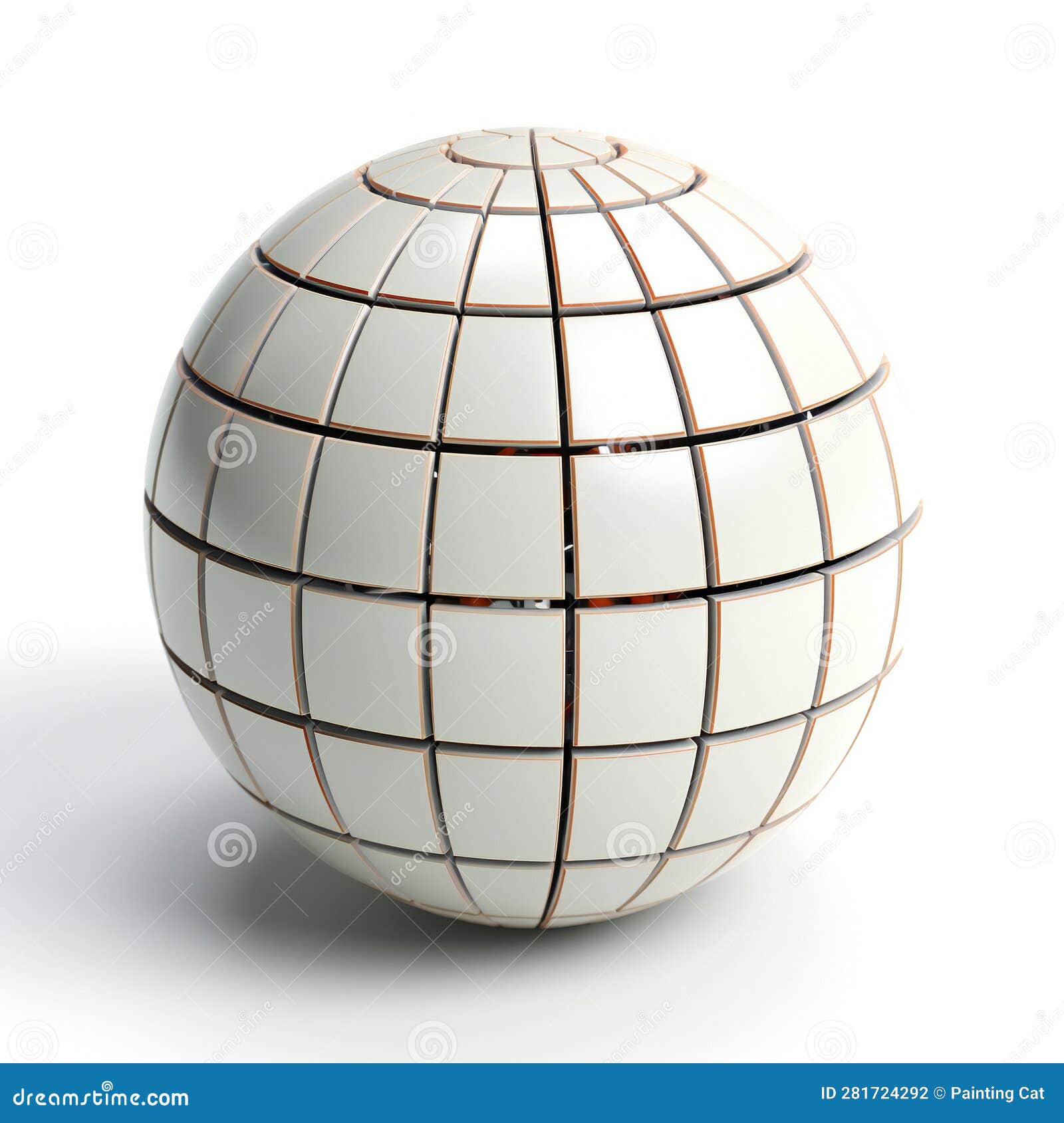Sphere, Image, Isolated White Background Stock Illustration ...