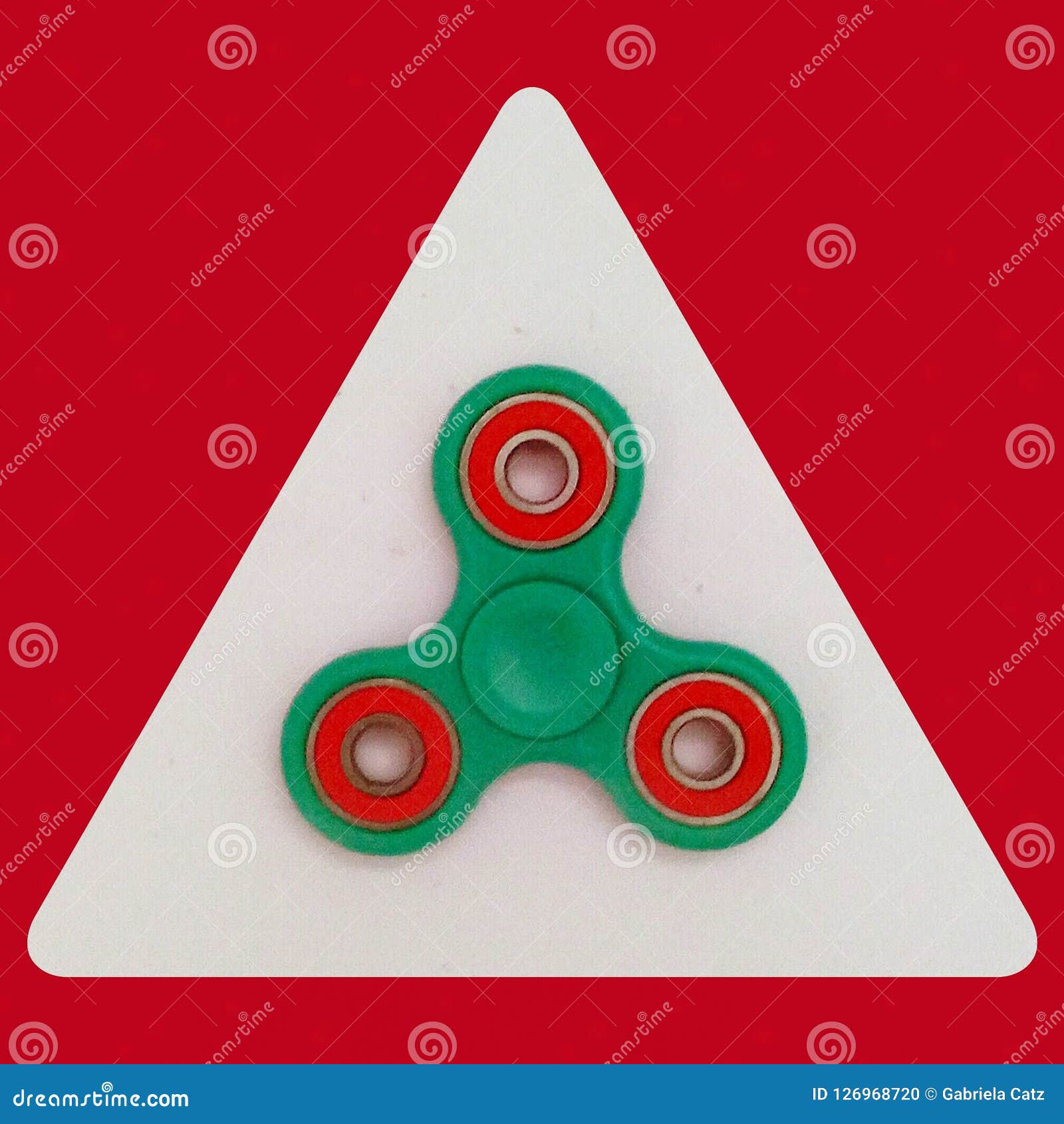 Illustration with Spinner Toy Stock Photo - Image of white, frame ...