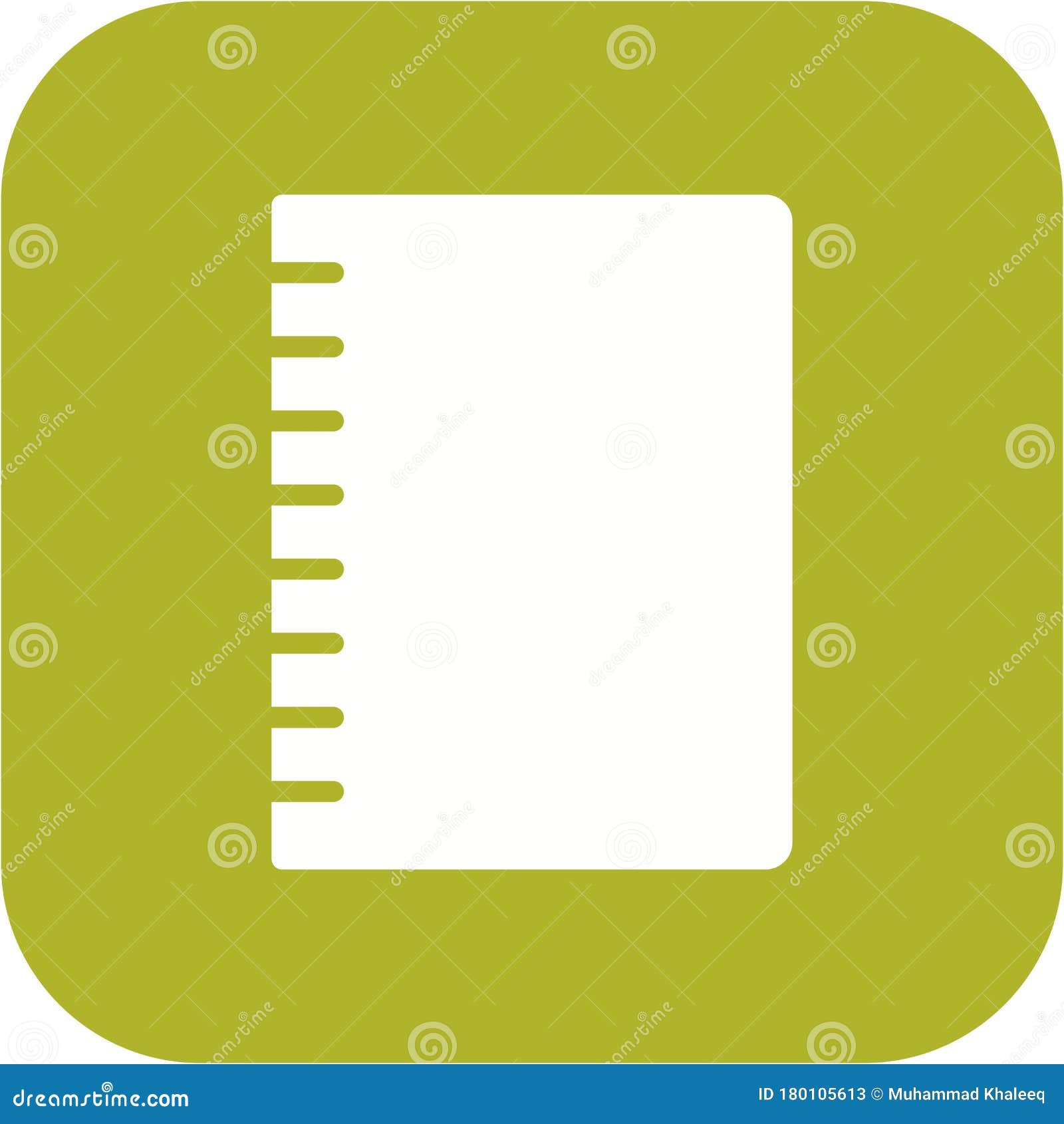 Illustration Spiral Notebook Icon for Personal and Commercial Use ...