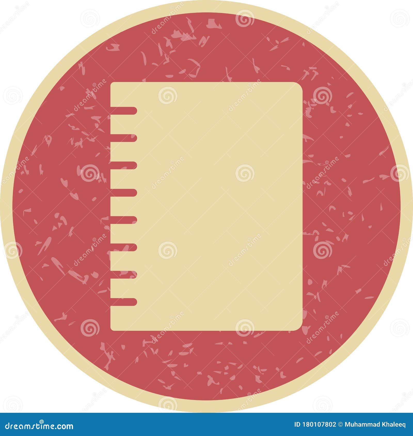 Illustration Spiral Notebook Icon for Personal and Commercial Use ...