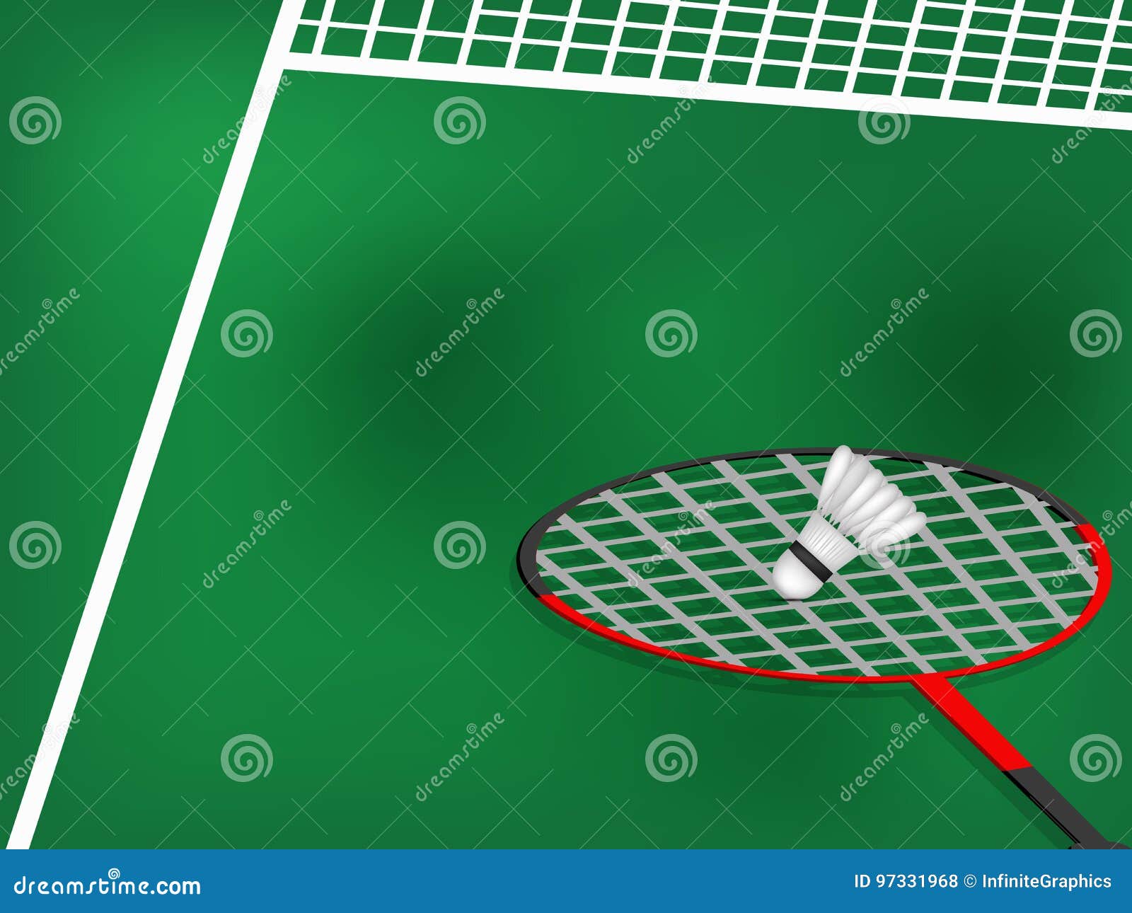 Illustration of Sport Badminton Background Stock Vector - Illustration ...